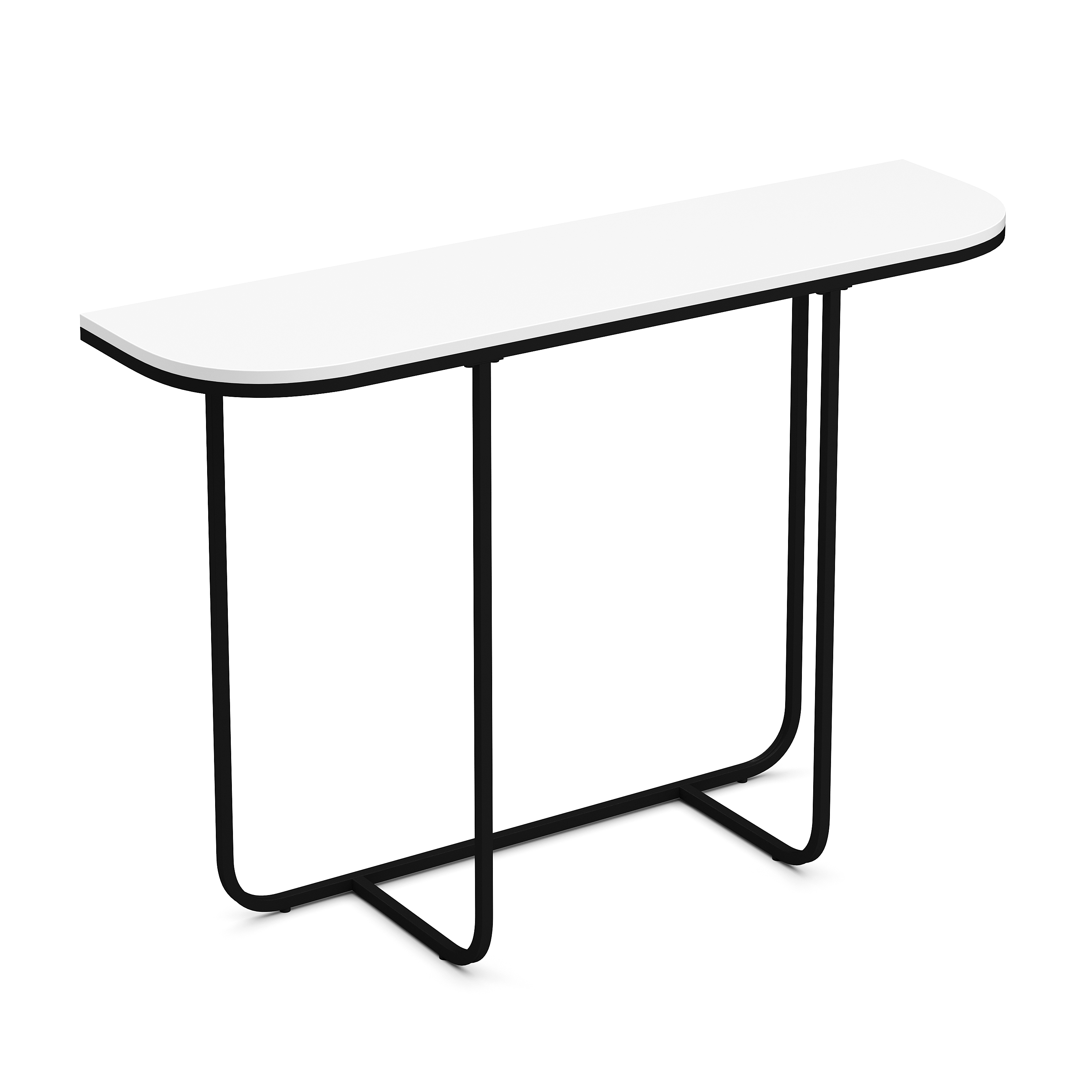 Konsolentisch ZANE 112 x 76 cm weiss/schwarz | GONSER.CH