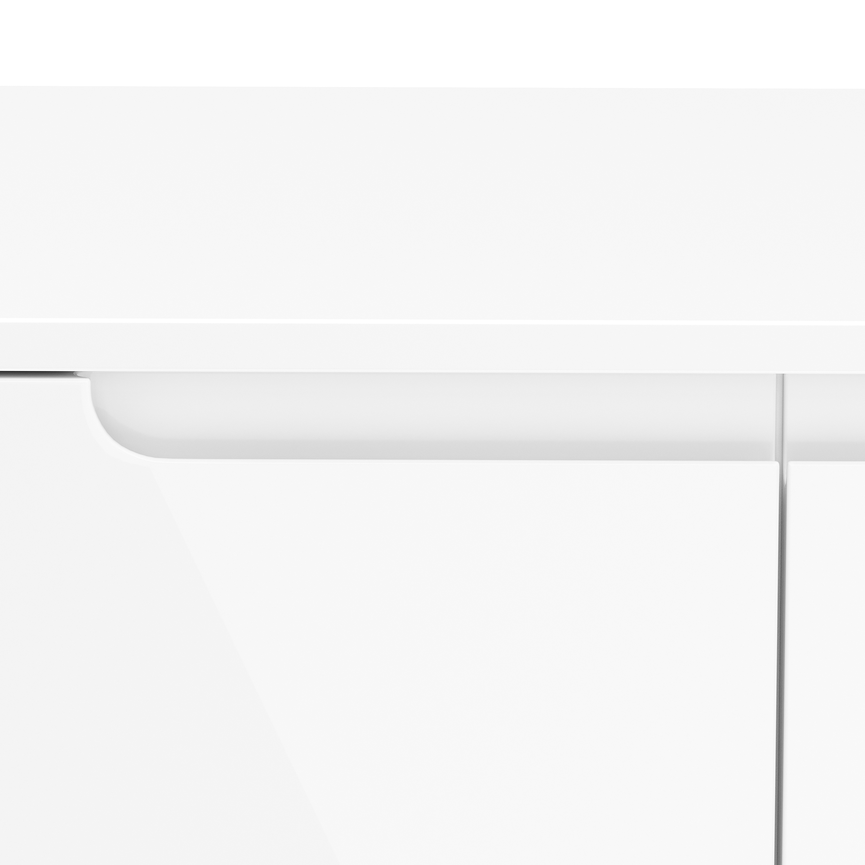 Sideboard AVILA 2 Türen 100 x 80 cm Hochglanz weiss | GONSER.CH