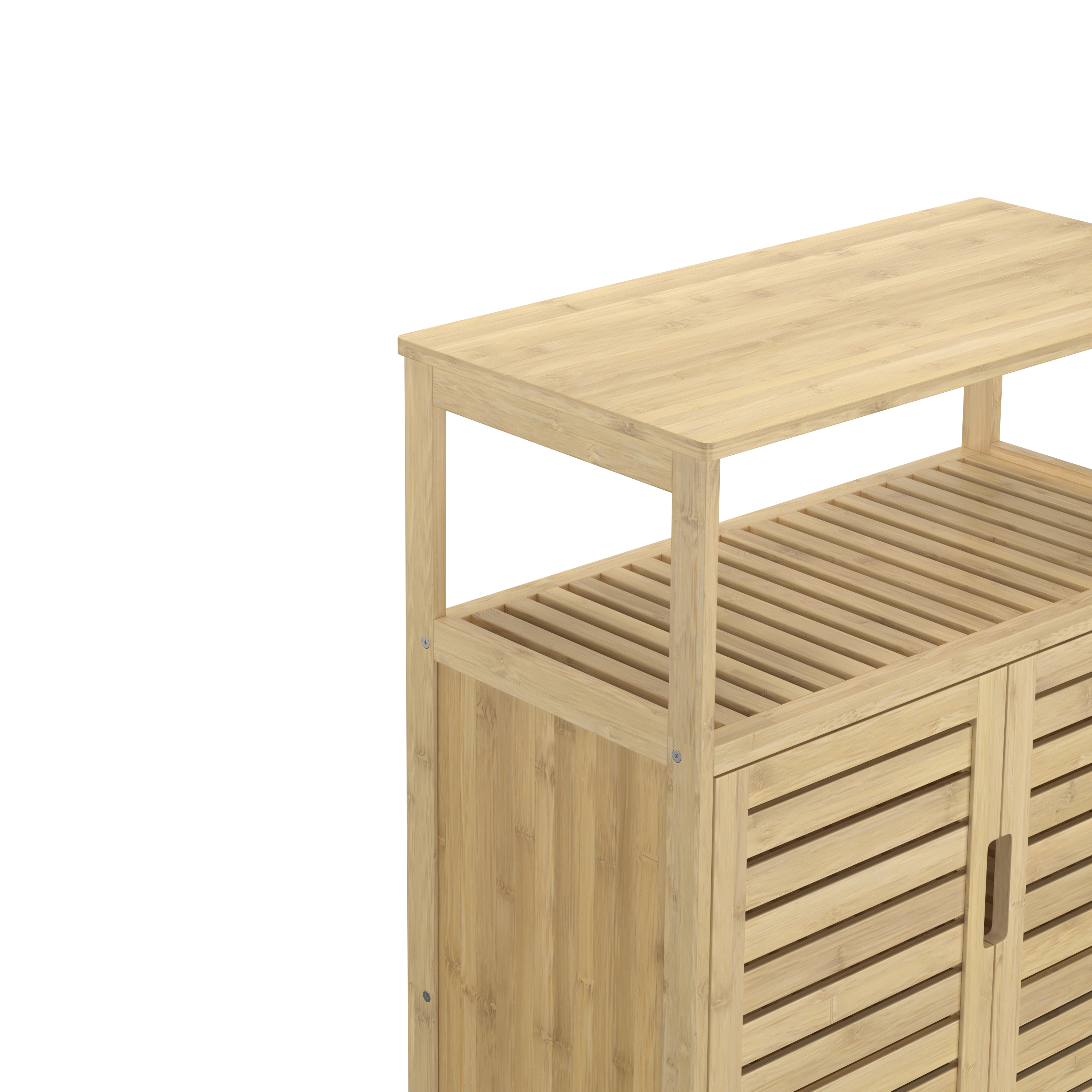 Badezimmerschrank Bambus SANOVA 60 x 30 x 81 cm natur | GONSER.CH