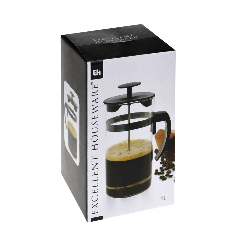 French Press Kaffeekocher Glas 1L | GONSER.CH