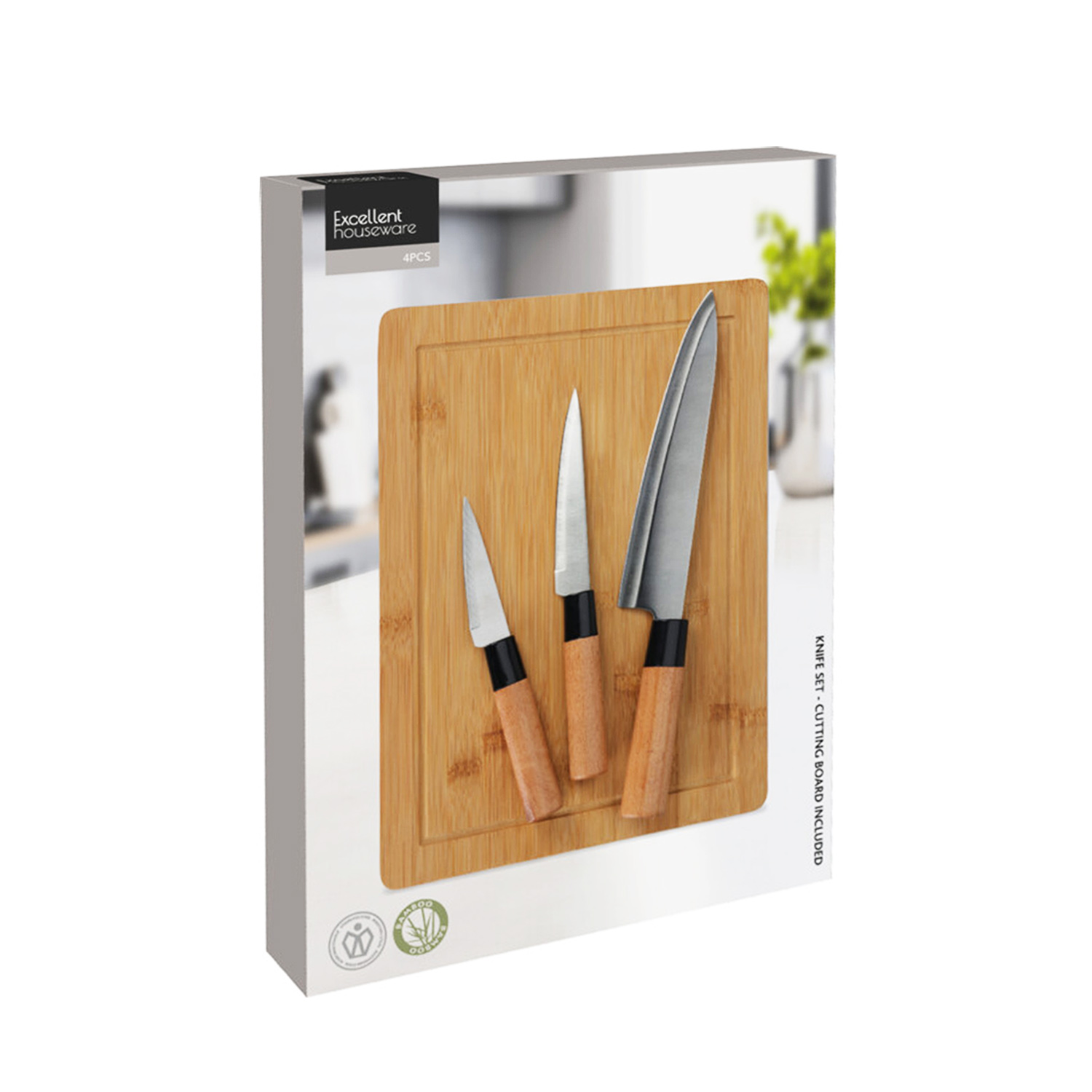 Couteaux avec planche à découper 4 pcs | Gonser.ch | Magasin en ligne ...