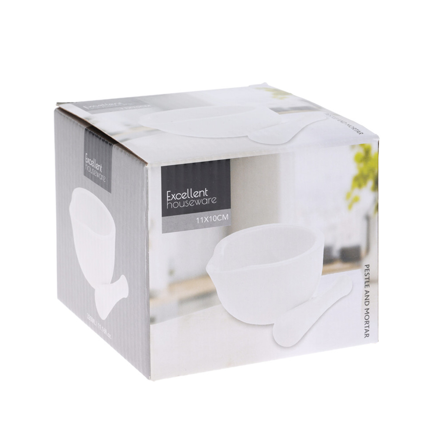 Mortar with pestle porcelain 11 x 10 cm white | Online Shop Gonser ...