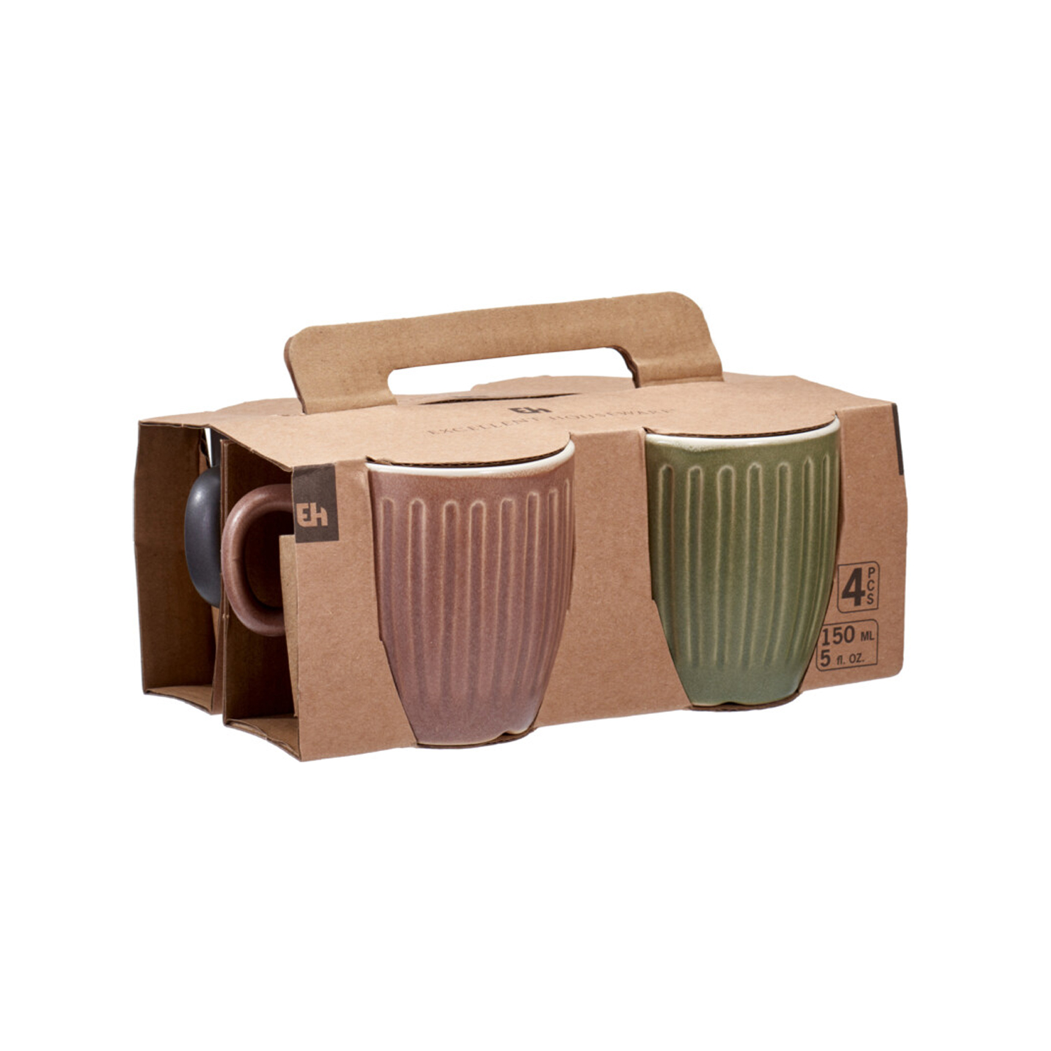 Ensemble de tasses en faïence 150 ml 4 pcs | Gonser.ch | Magasin en ...