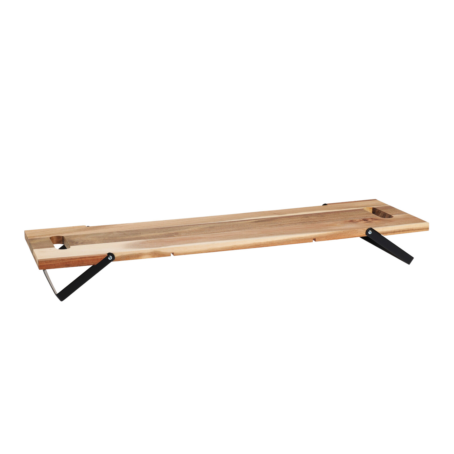 Serving board acacia wood 67 x 20 cm natural/black | Online Shop Gonser ...