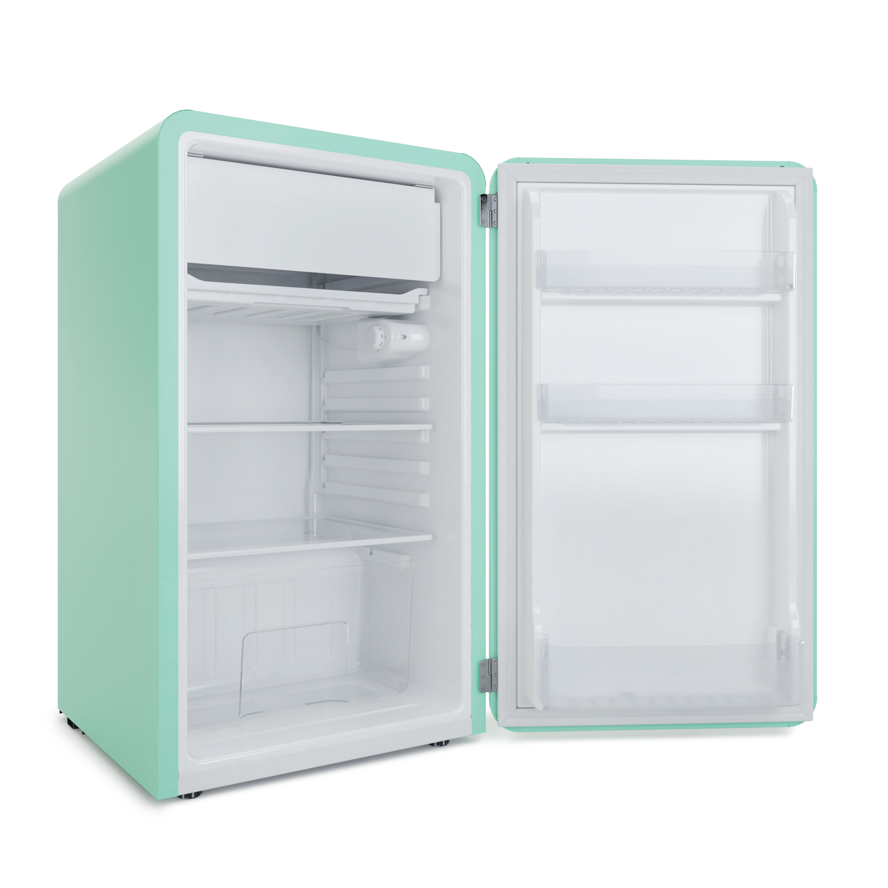 Kühlschrank mit Gefrierfach Retro 90L mint | GONSER.CH