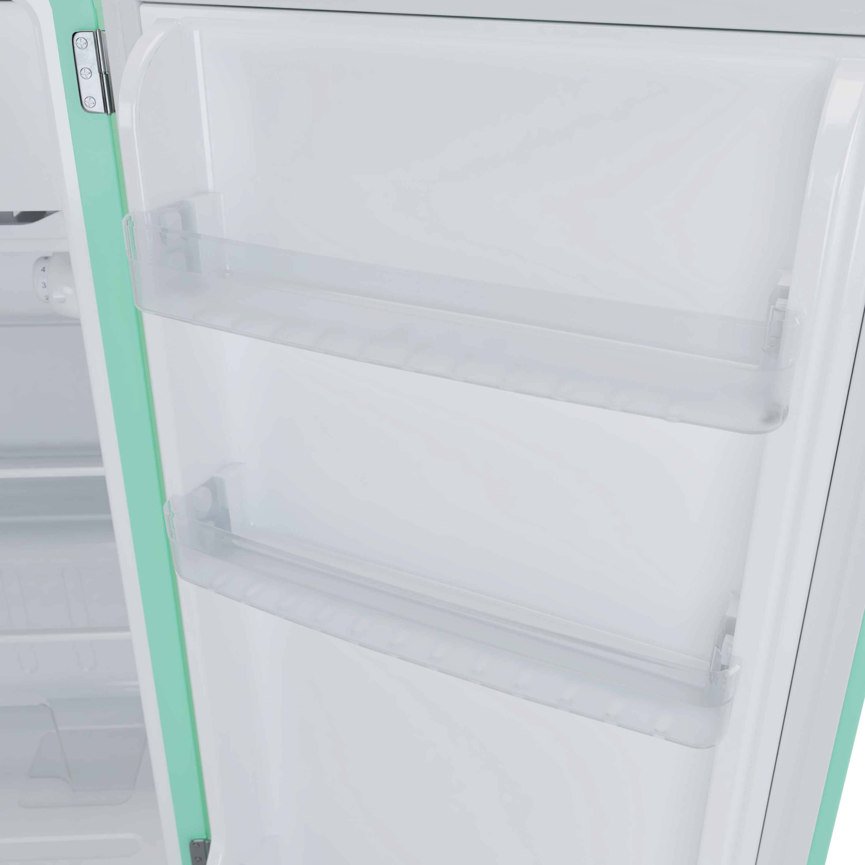 Kühlschrank mit Gefrierfach Retro 90L mint | GONSER.CH