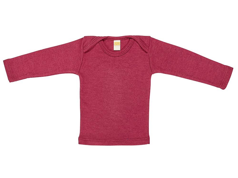 Baby-Hemdchen, lang Arm aus Wolle/Seide | Wollprodukte.de