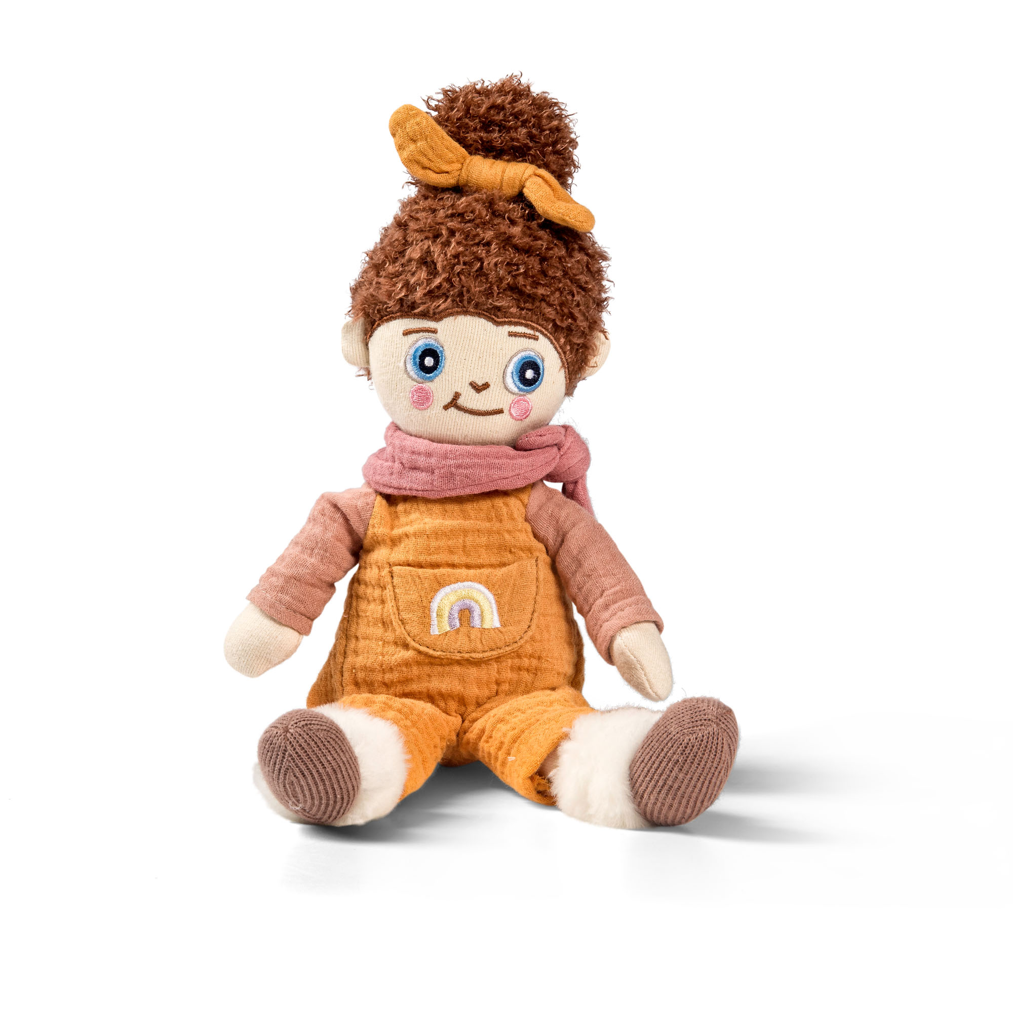 Stoffpuppe GRÜNSCHNABEL Hannah | Frauwolle.de