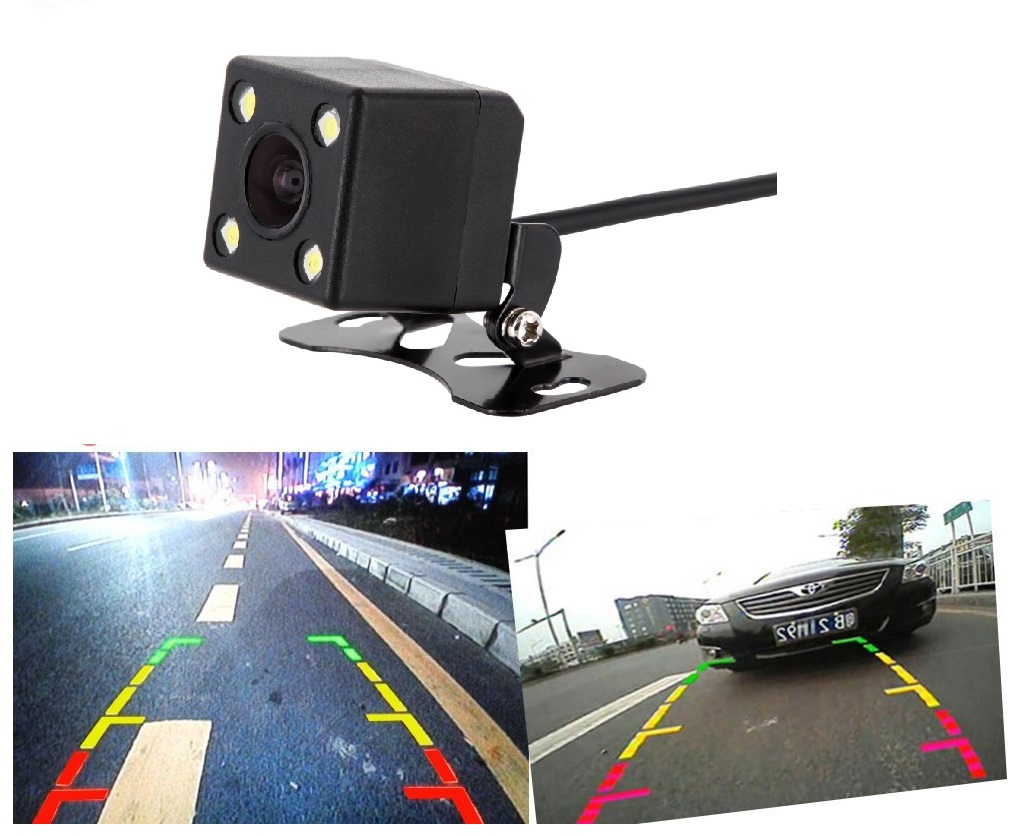 Auto Mini Rückfahrkamera 170° Grad PAL mit Nachtsicht LED's Auto ...