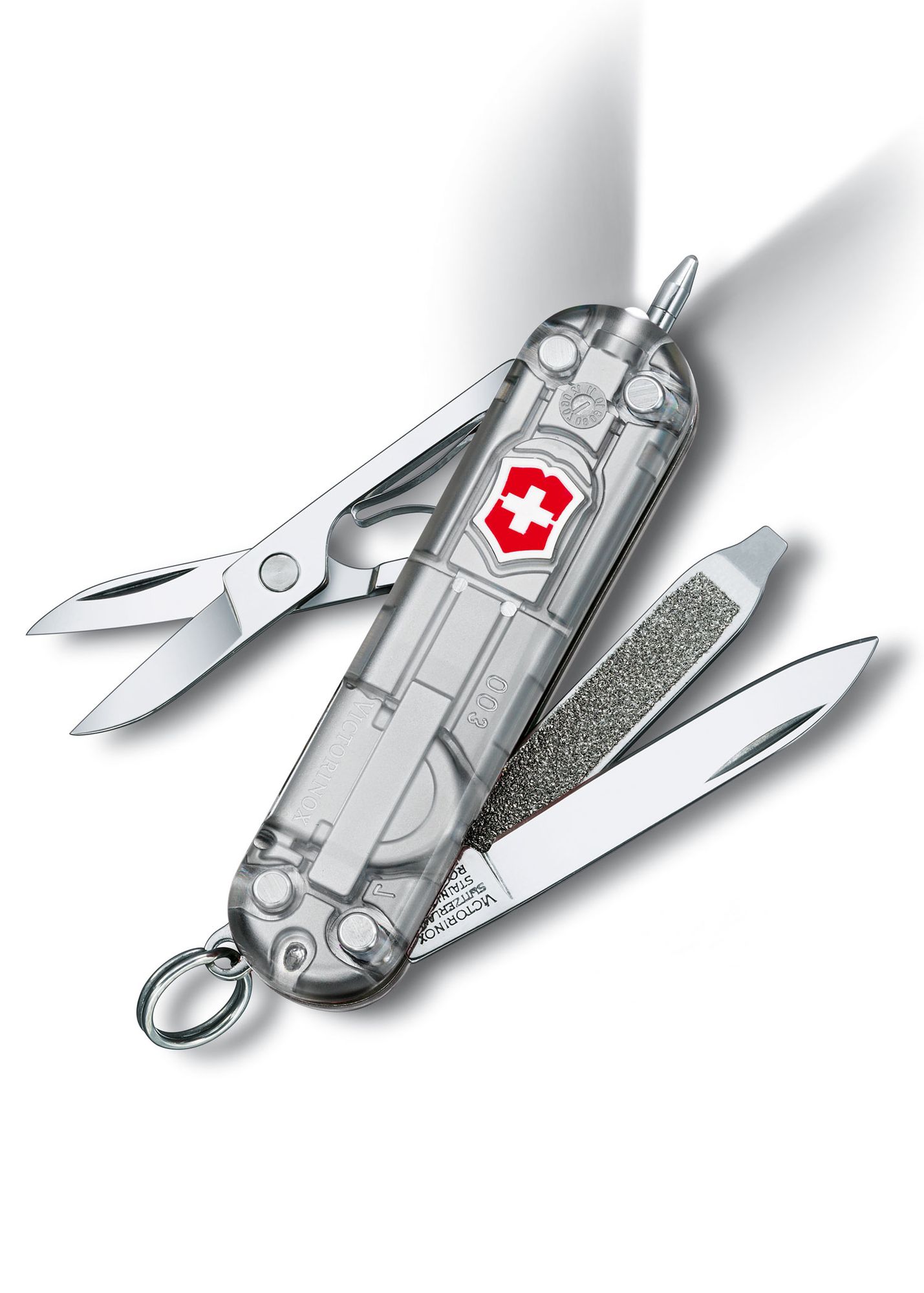 Victorinox SilverTech, SwissLite, silber transp. mit LED | eKnives ...