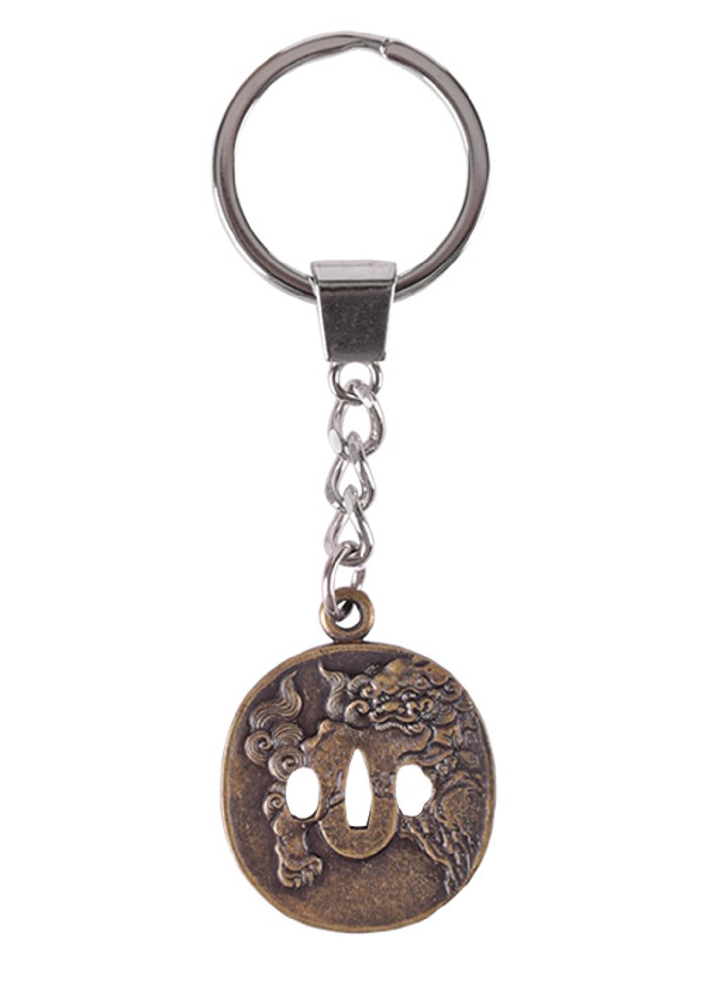 Hanwei Lion Dog Tsuba Schlüsselanhänger | eKnives: Messer ...