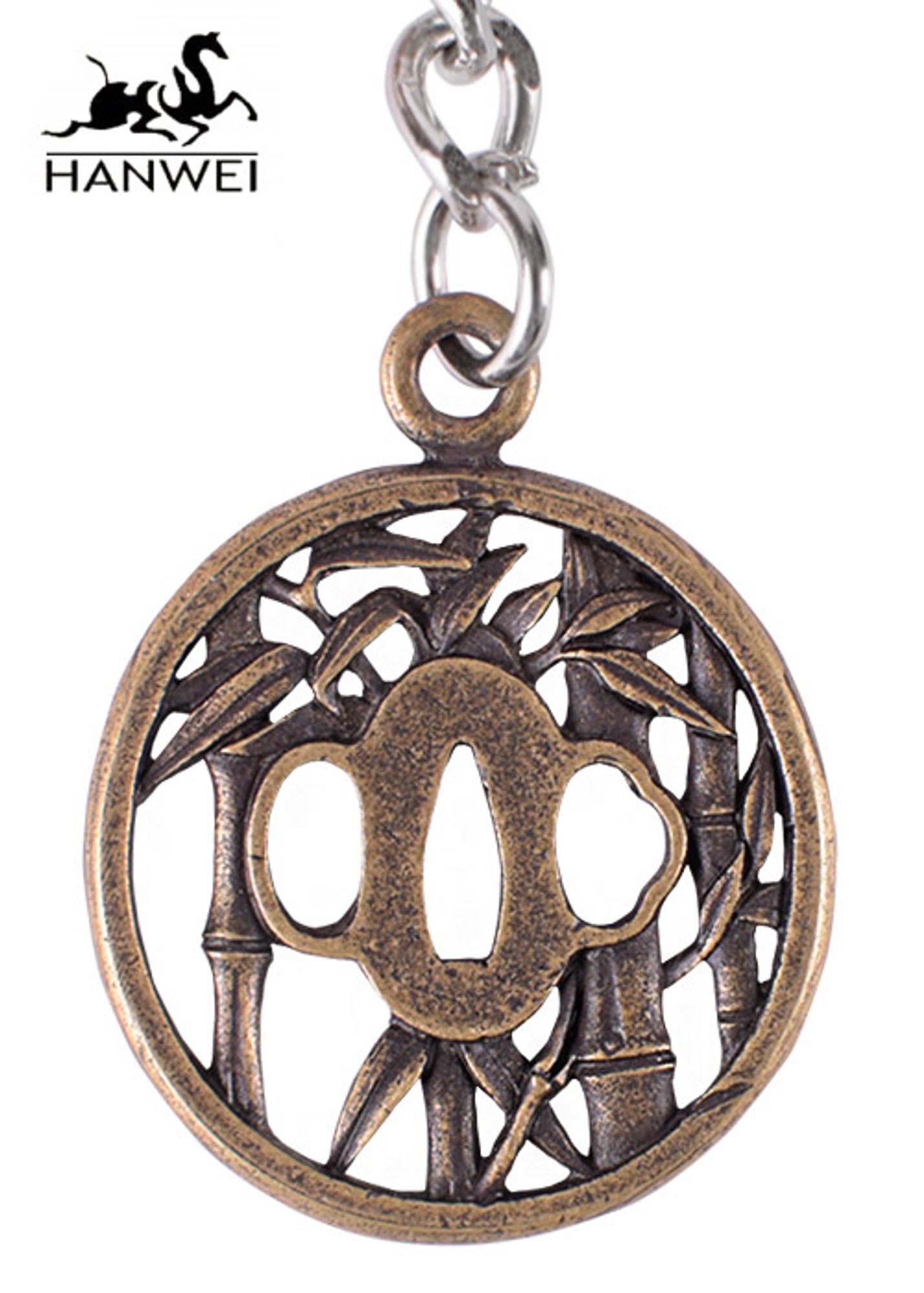 Hanwei Winter Bamboo Tsuba Schlüsselanhänger | eKnives: Messer ...