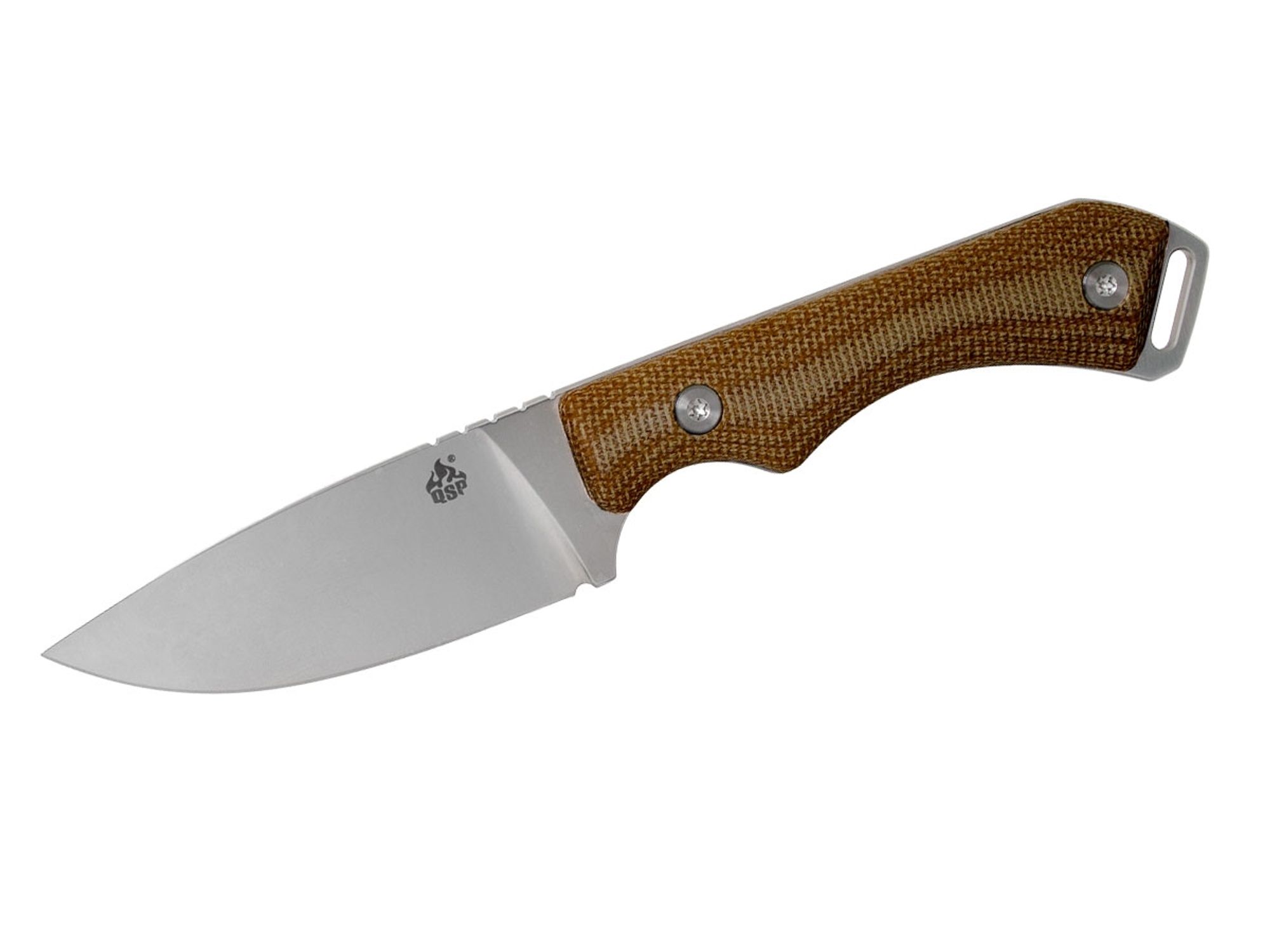 QSP Workaholic-SK03 Micarta QS124-A braun | eKnives: Messer ...
