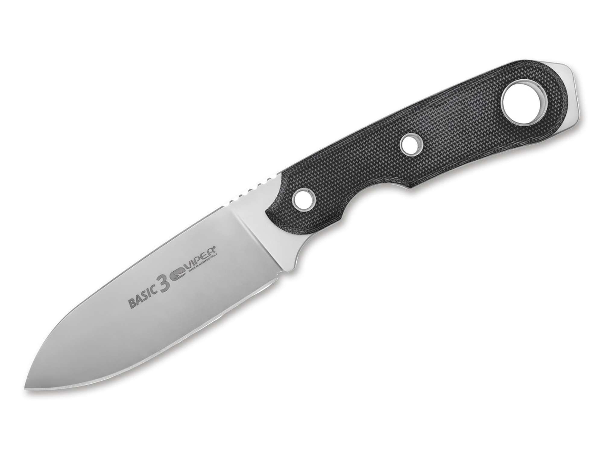 Viper Basic 3 MagnaCut Micarta Black | eKnives: Messer, Taschenmesser ...