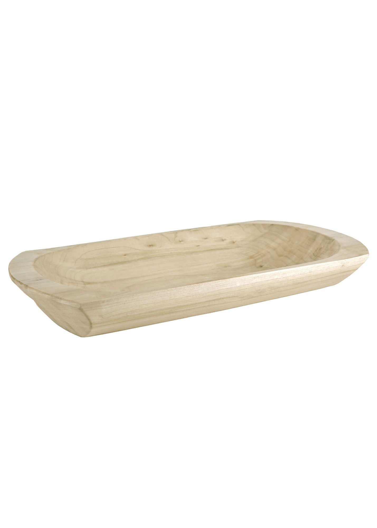 Holztrog aus Lindenholz, glatt, versiegelt, ca. 45 x 23 x 6 cm ...