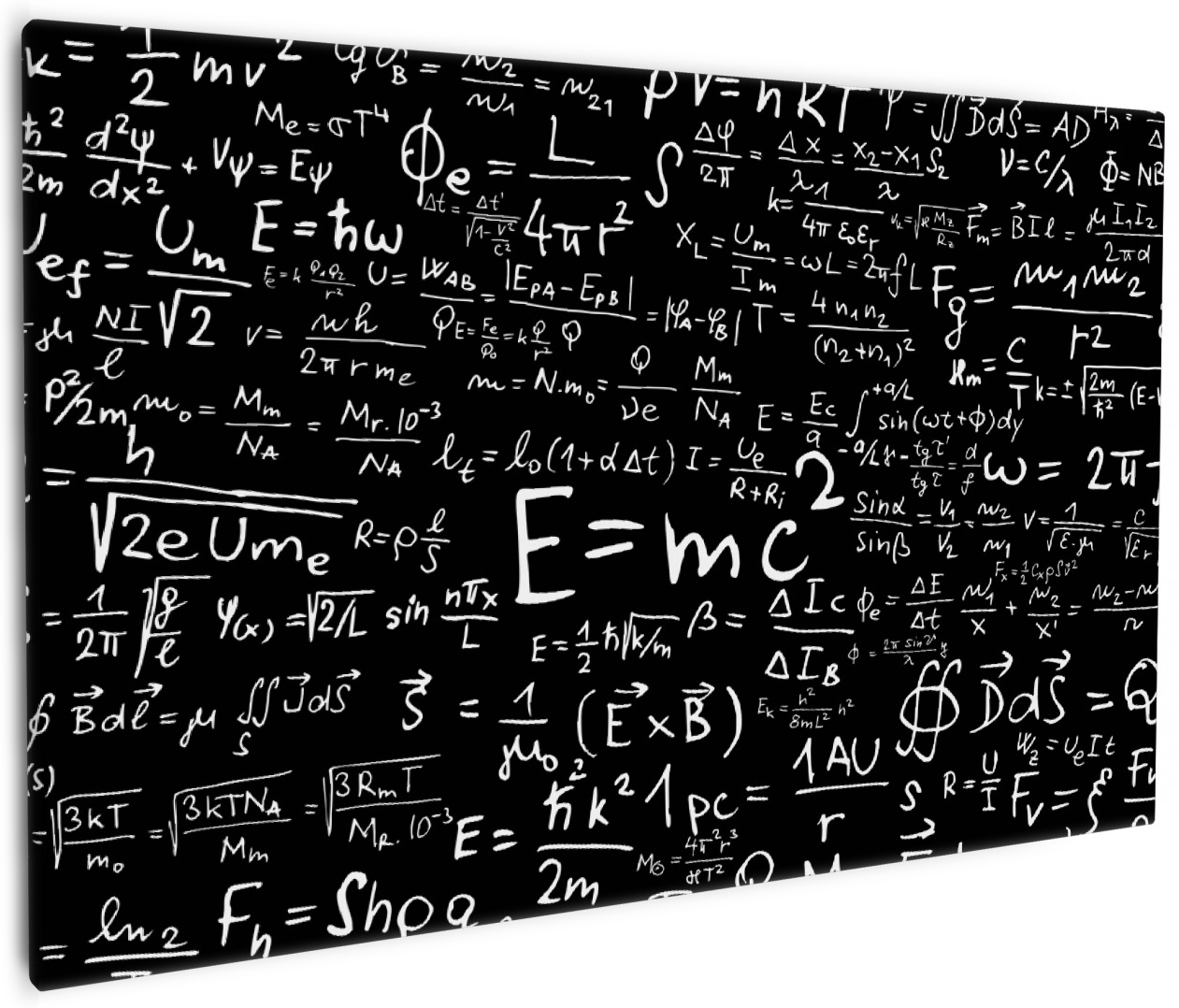 Leinwandbild Mathematische Formeln Relativitätstheorie | Wallario.de
