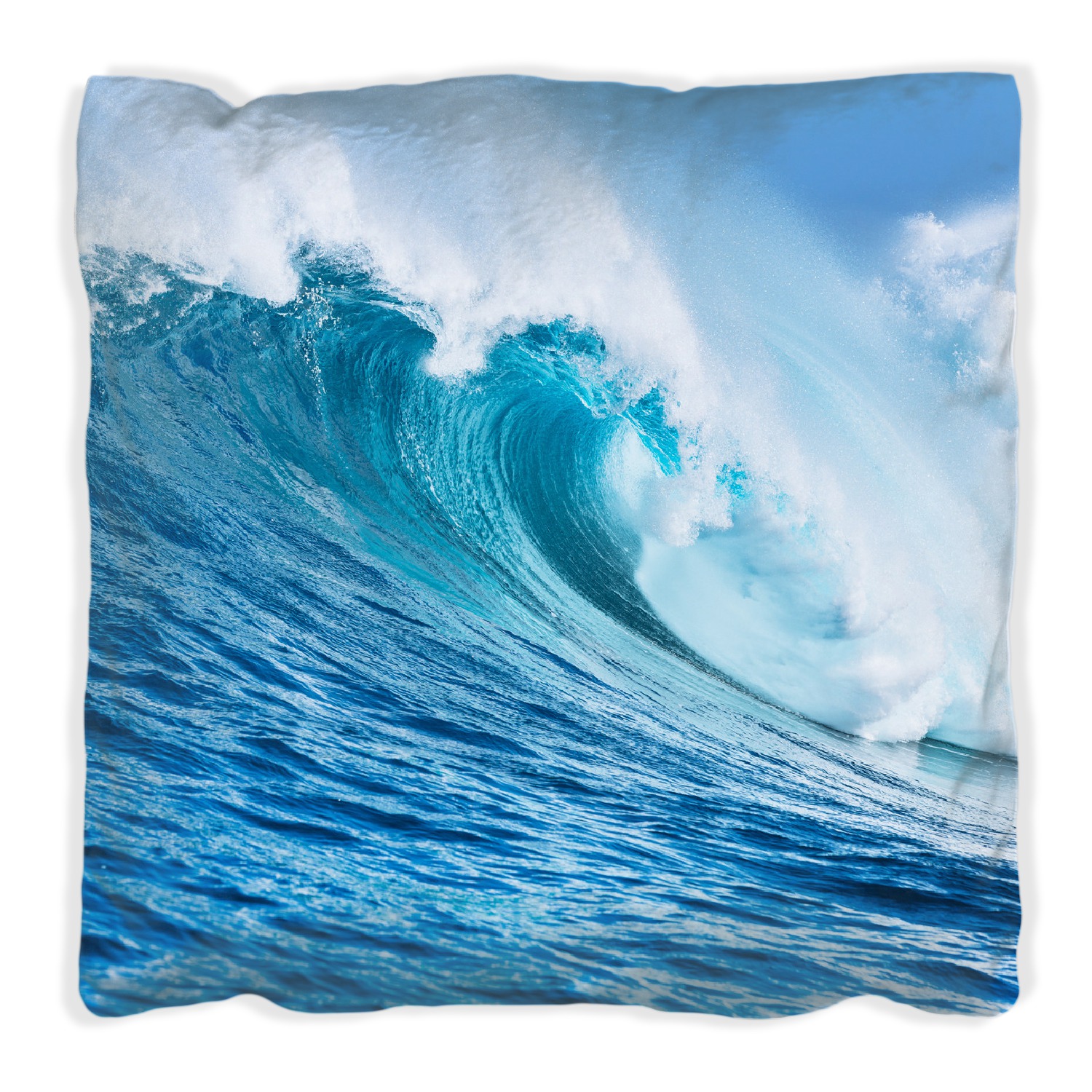 Kissen Eindrucksvolle Welle im Ozean | Wallario.de