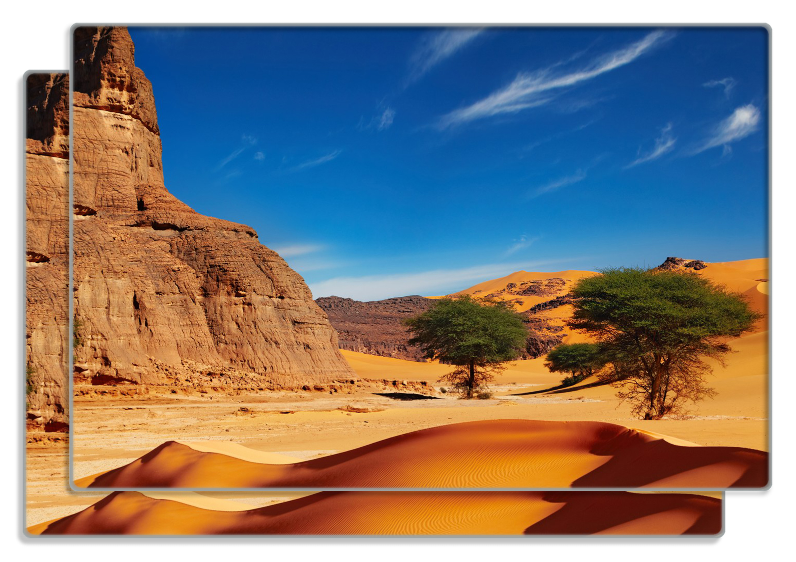 Frühstücksbrettchen In der Wüste Sahara | Wallario.de