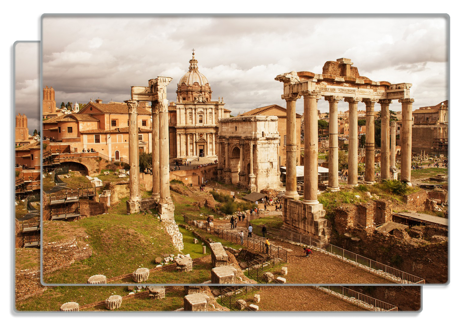 Frühstücksbrettchen Antike Ruinen in Rom | Wallario.de