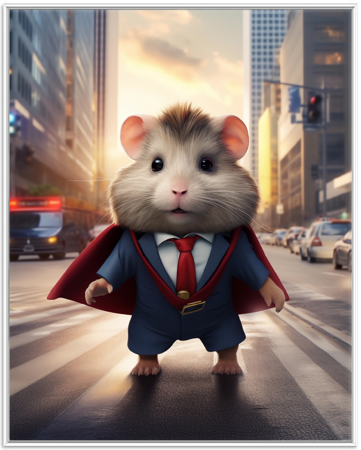 Poster Super-Hamster | Wallario.de