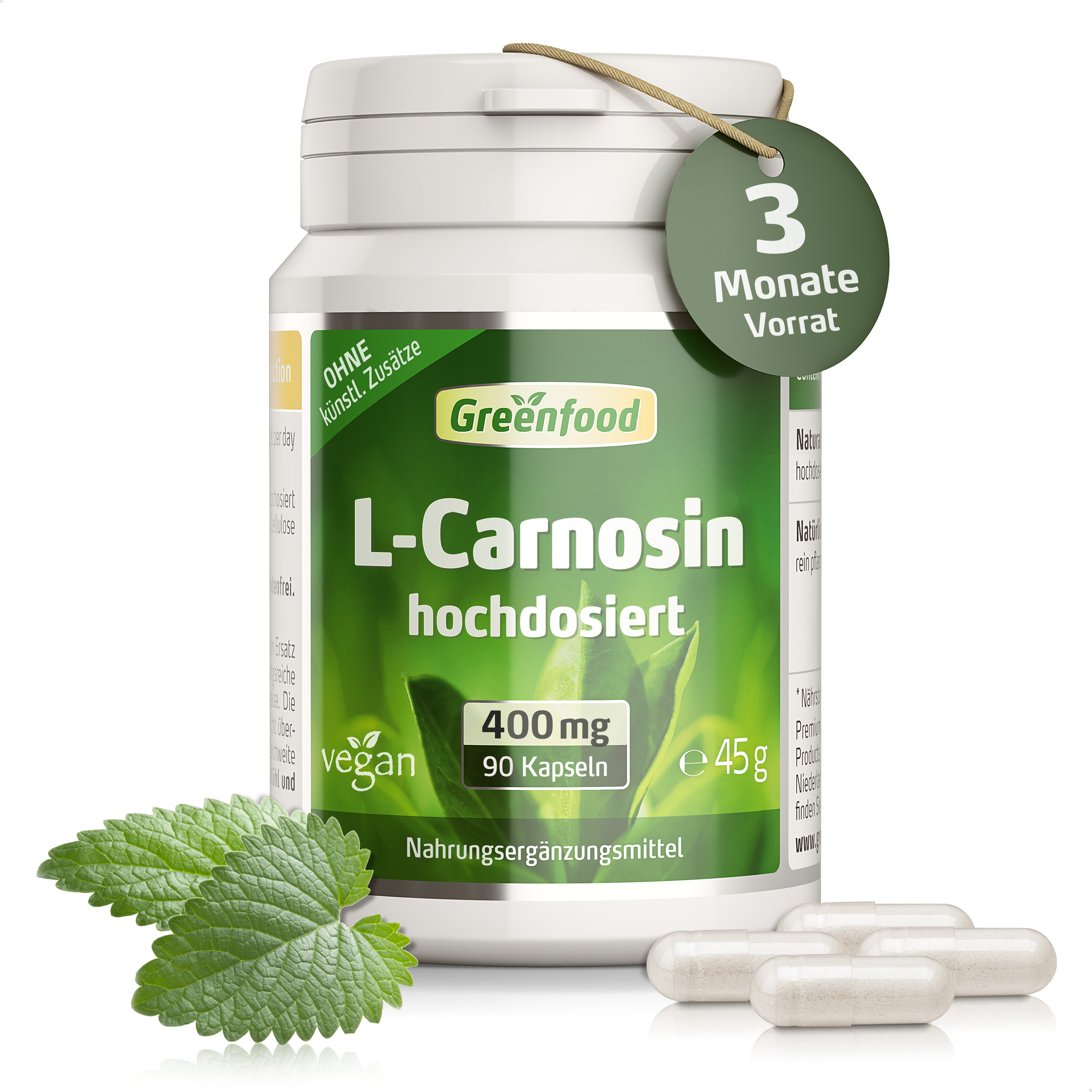 L-Carnosin, 400 mg | plentyShop LTS