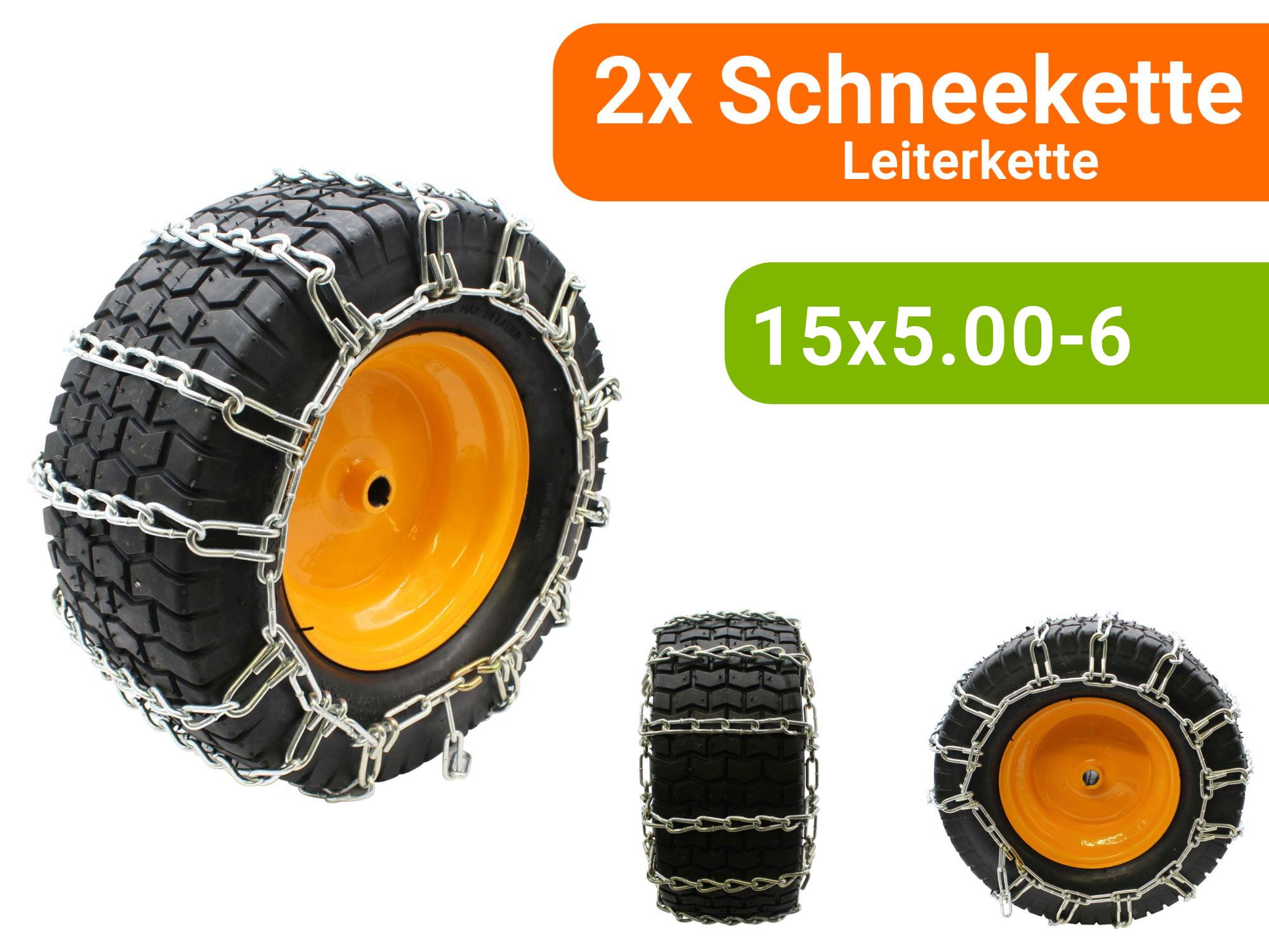 1 Paar Schneeketten Leiterkette F r Reifengr e 15x5 00 6 2 St ck