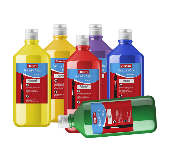 Ready-Mix Farben-Set, 6er Grundfarben-Set | Elviras Bastelmaterial