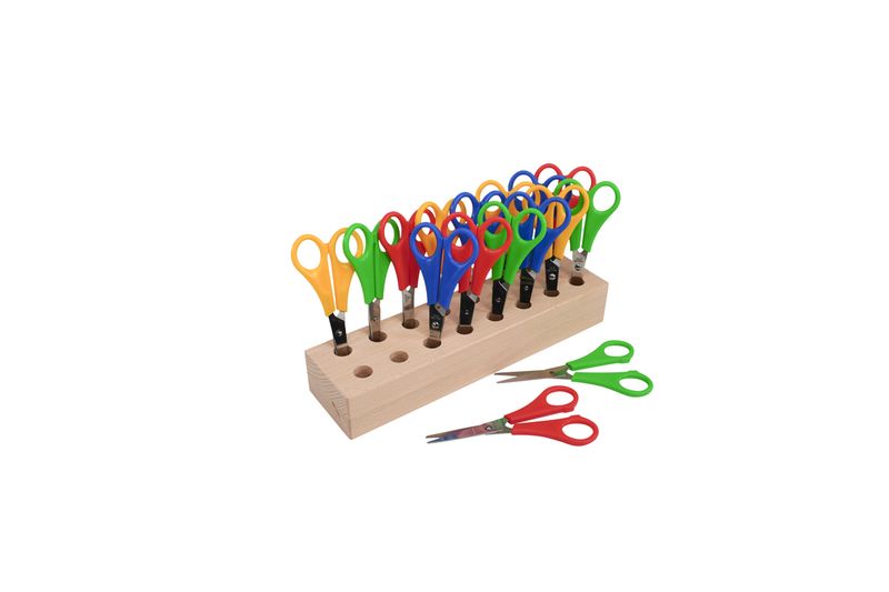 Scherenständer inkl. 16 Scheren spitz | Elviras Bastelmaterial