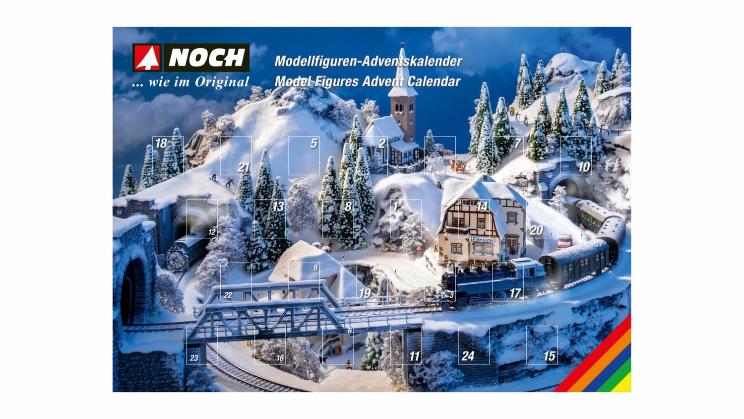 Noch H0 15996 Figuren-Adventskalender 2023