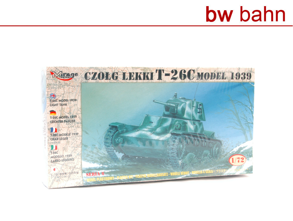 Mirage Hobby H0 72612 Leichter Panzer T-26 C Modell 1939, Bausatz