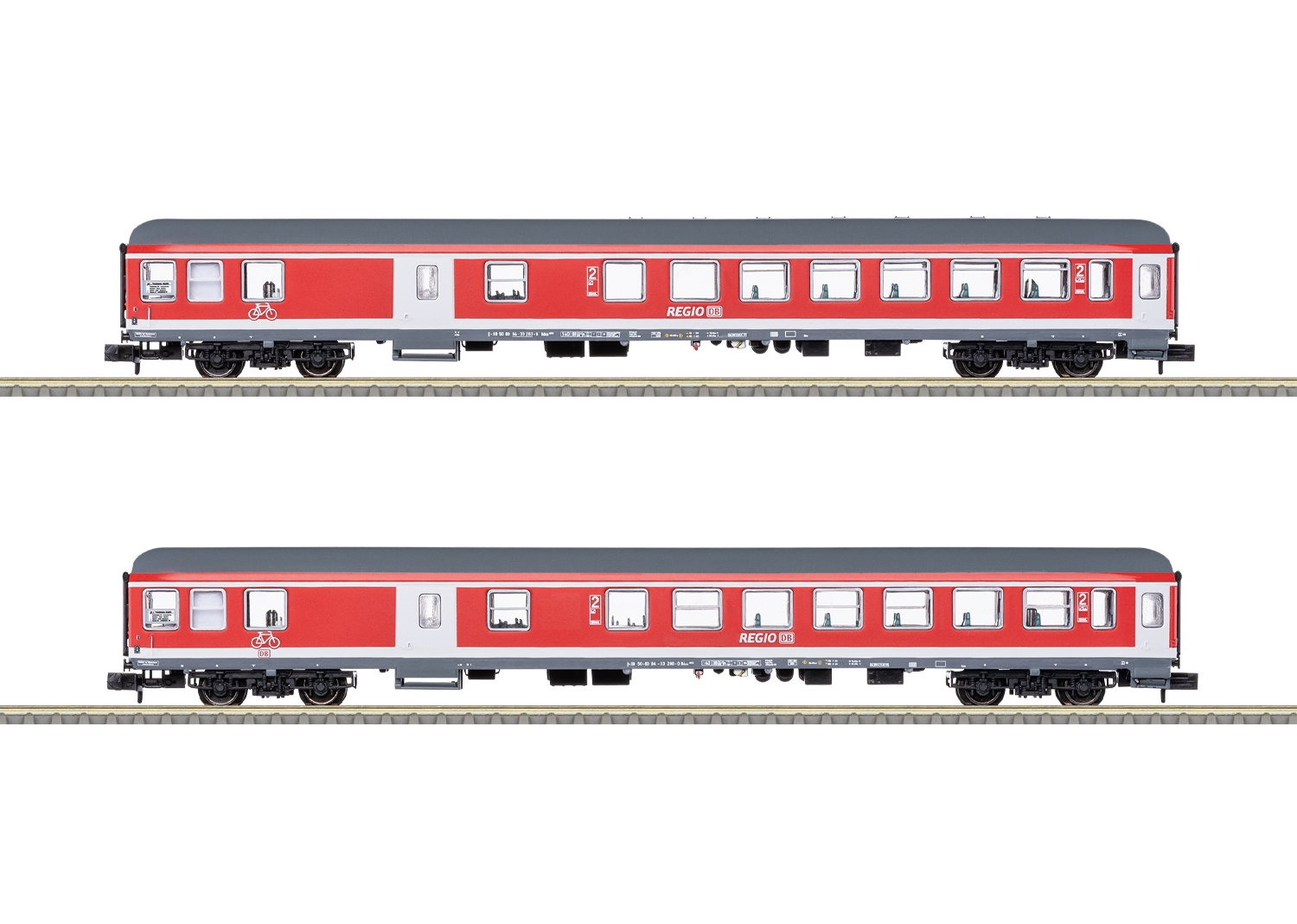 Minitrix Spur N 18258 Personenwagen-Set RE 7 Freizeitexpress Murgtäler der DB AG / 2-teilig