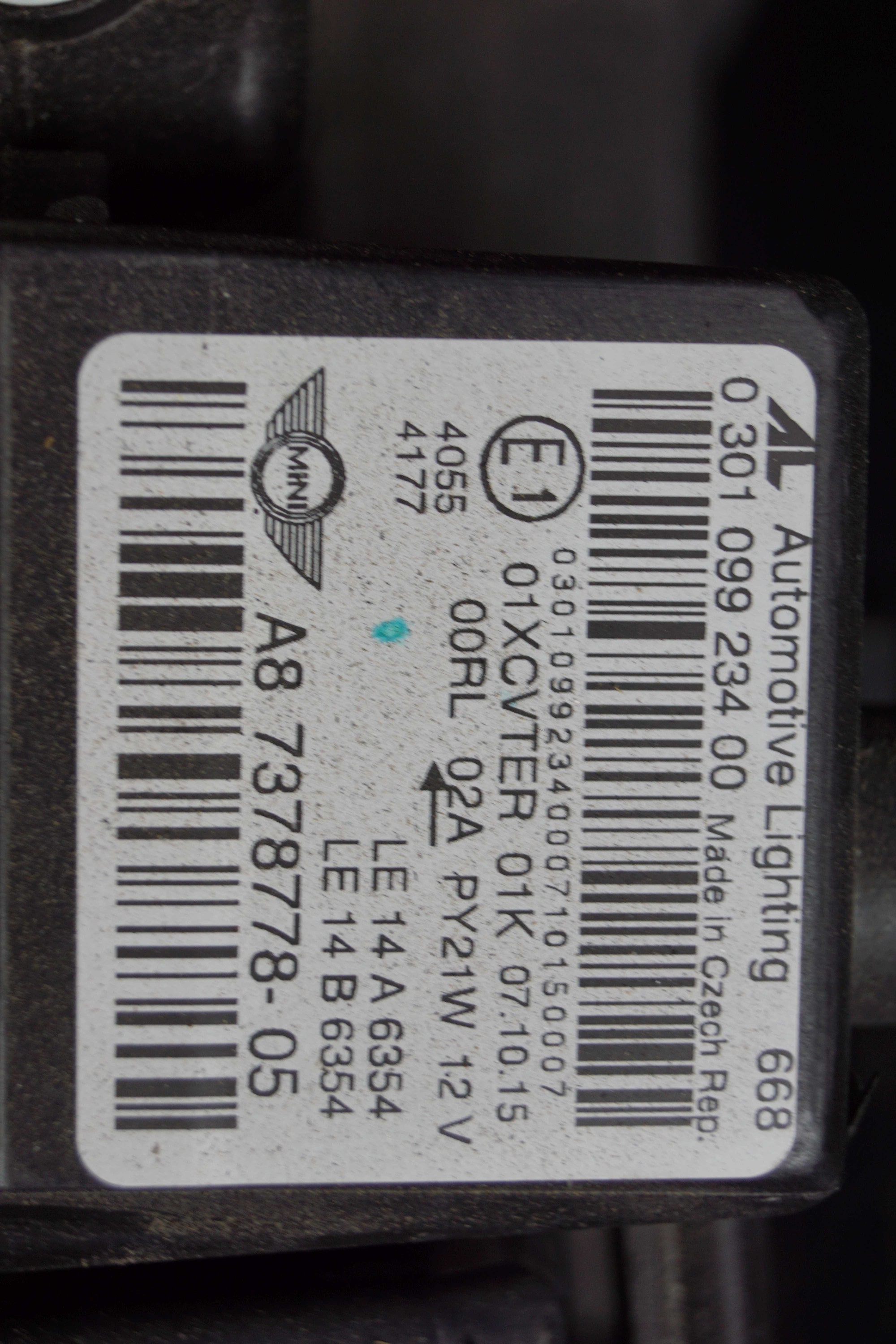 Mini Countryman S F60 LED Right Headlight Complete 7378778 63117441314 ...