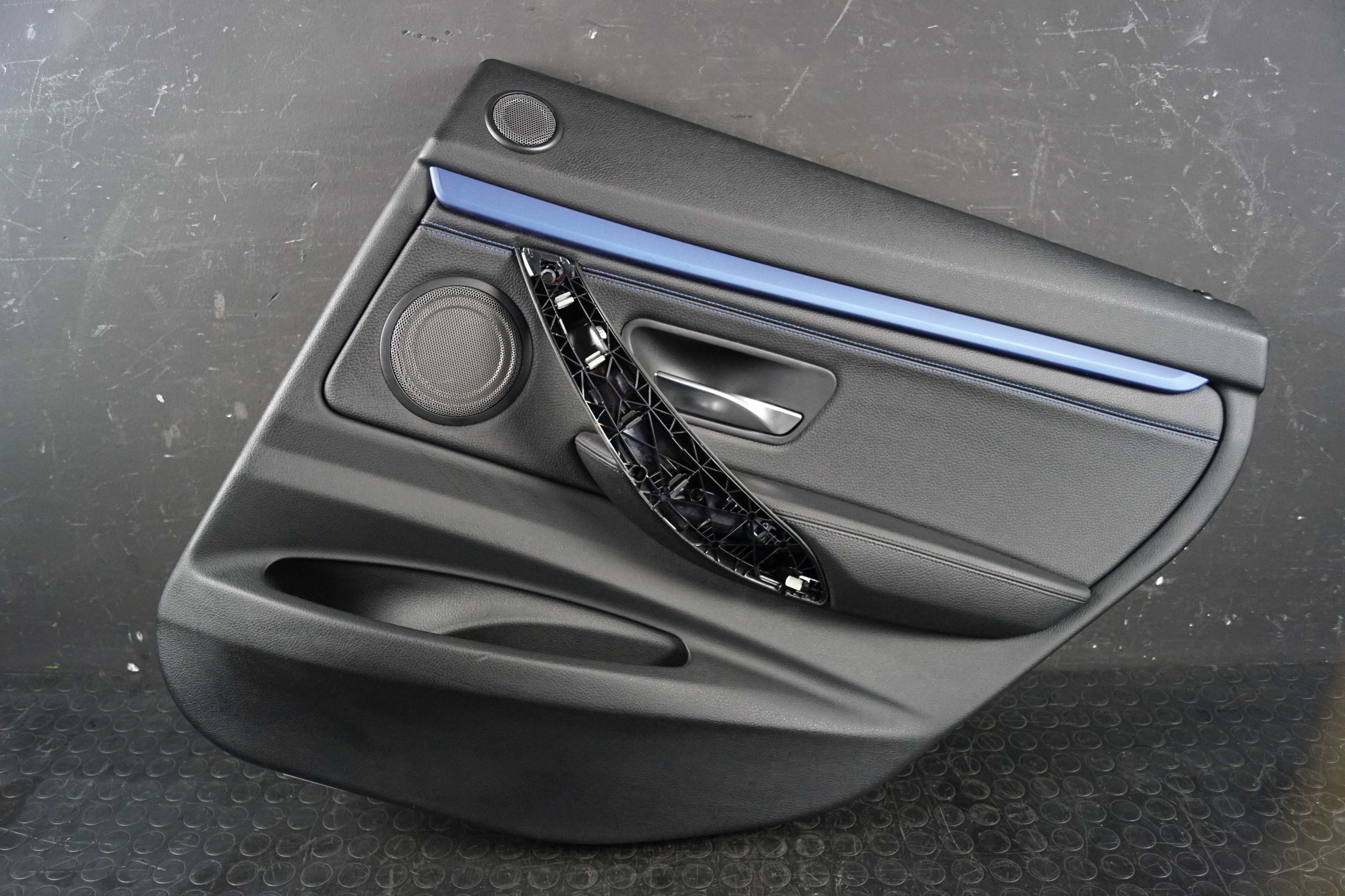 BMW 3er F34 GT Türverkleidung hinten rechts Leder Dakota schwarz ...