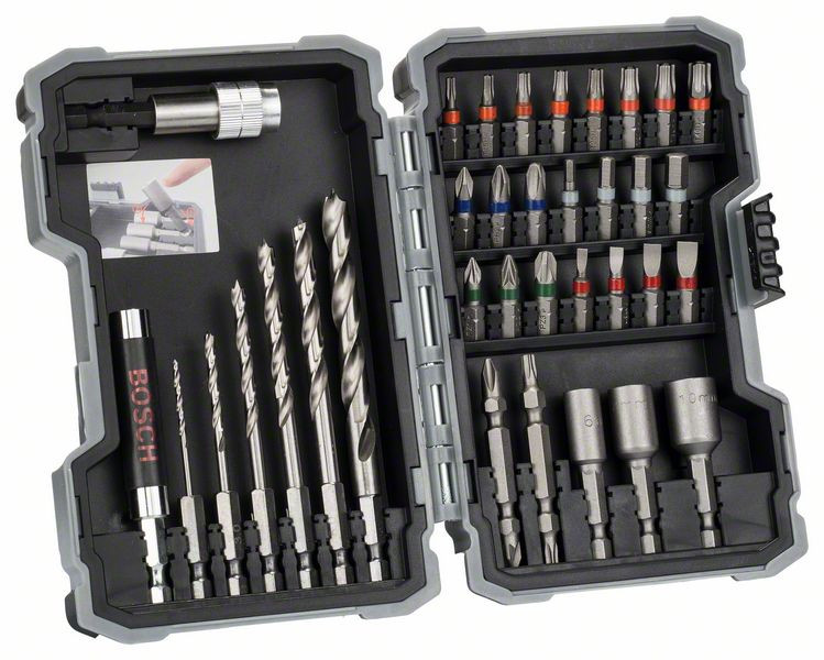 Bosch Professional Holzbohrer- und Bit-Set 35 tlg.