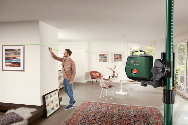 Bosch Kreuzlinien-Laser PLL360-15G Set, 1 x Akku BA 3.6V 2.0Ah