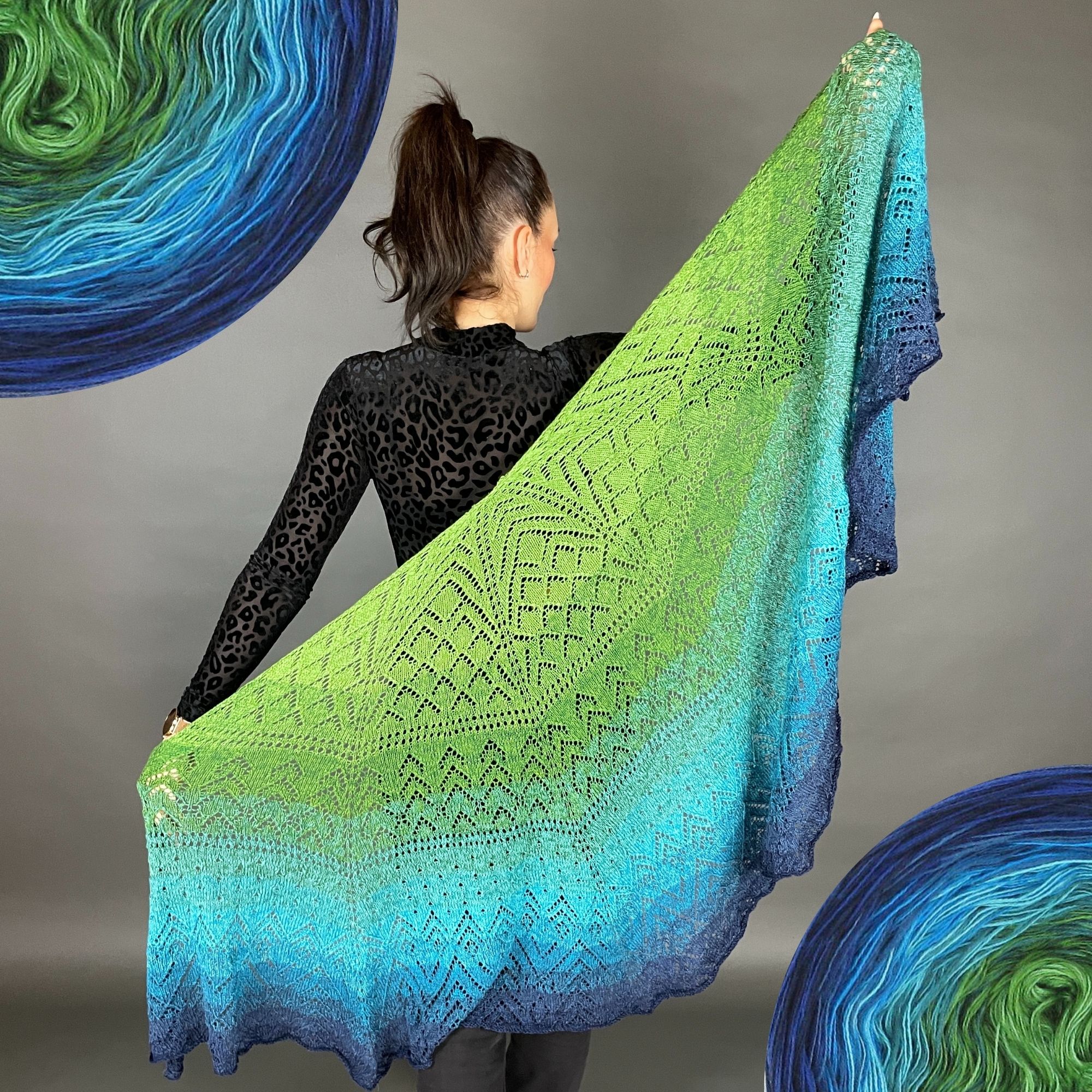 StrickSet inkl. PDF-Strickanleitung LoLa 4fach Farbverlaufsgarn Bobbel ...