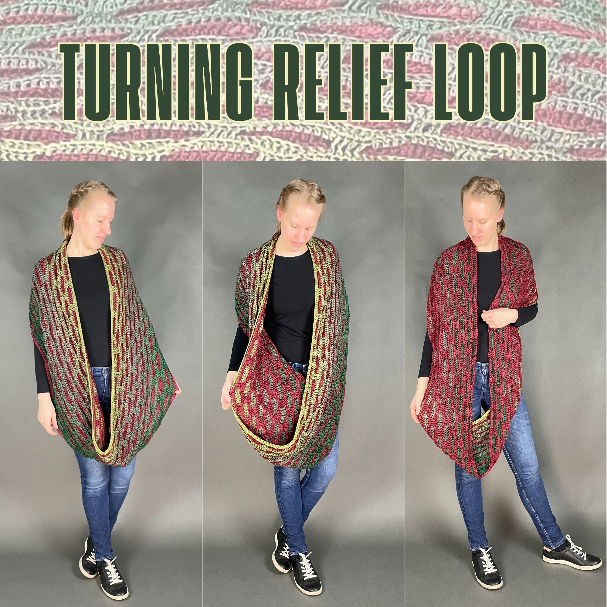 HäkelSet inkl. PDF-Häkelanleitung LoLa 4fach Turning Relief Loop