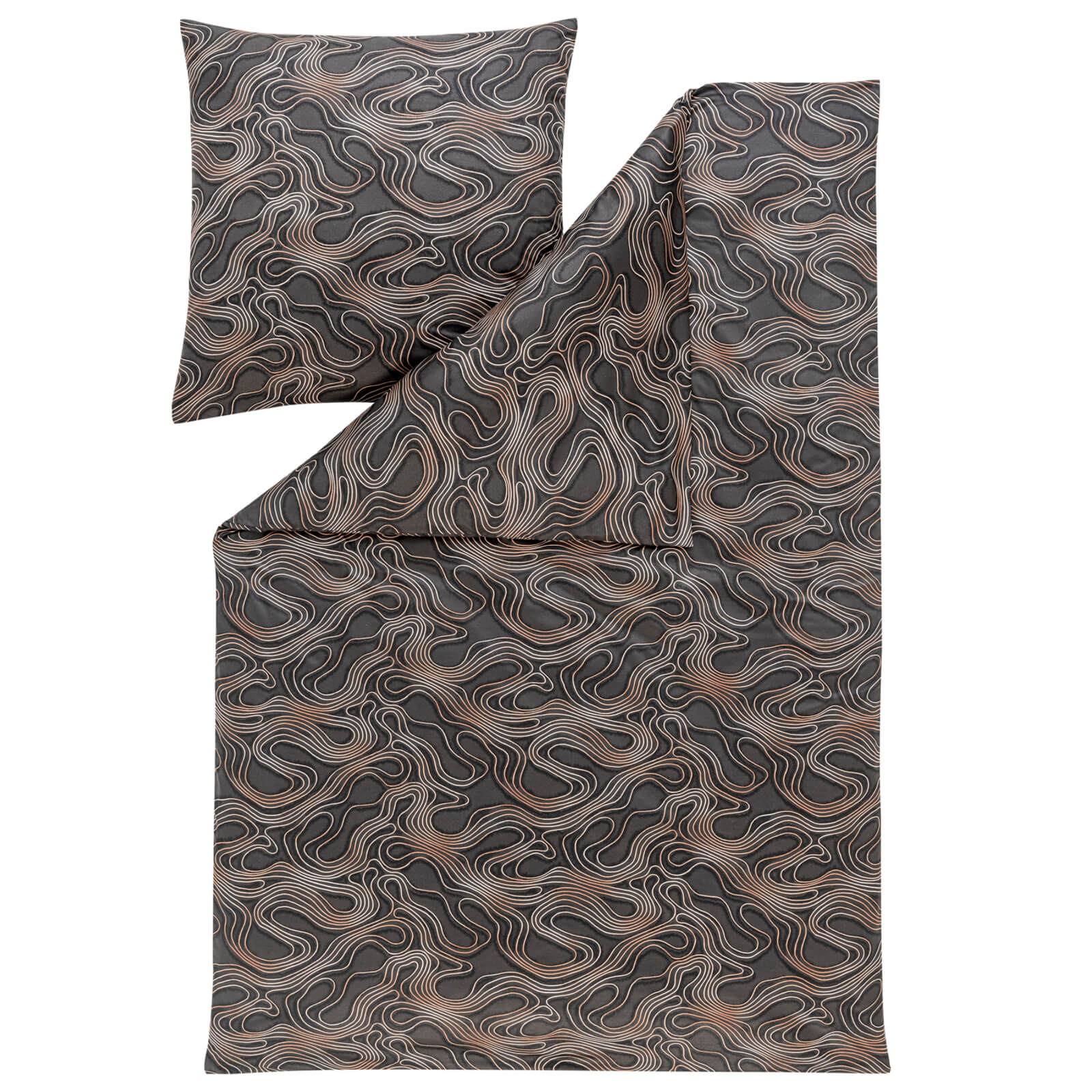 Estella Bettwäsche Marico 6974 920 Anthrazit Mako Interlock Jersey ...