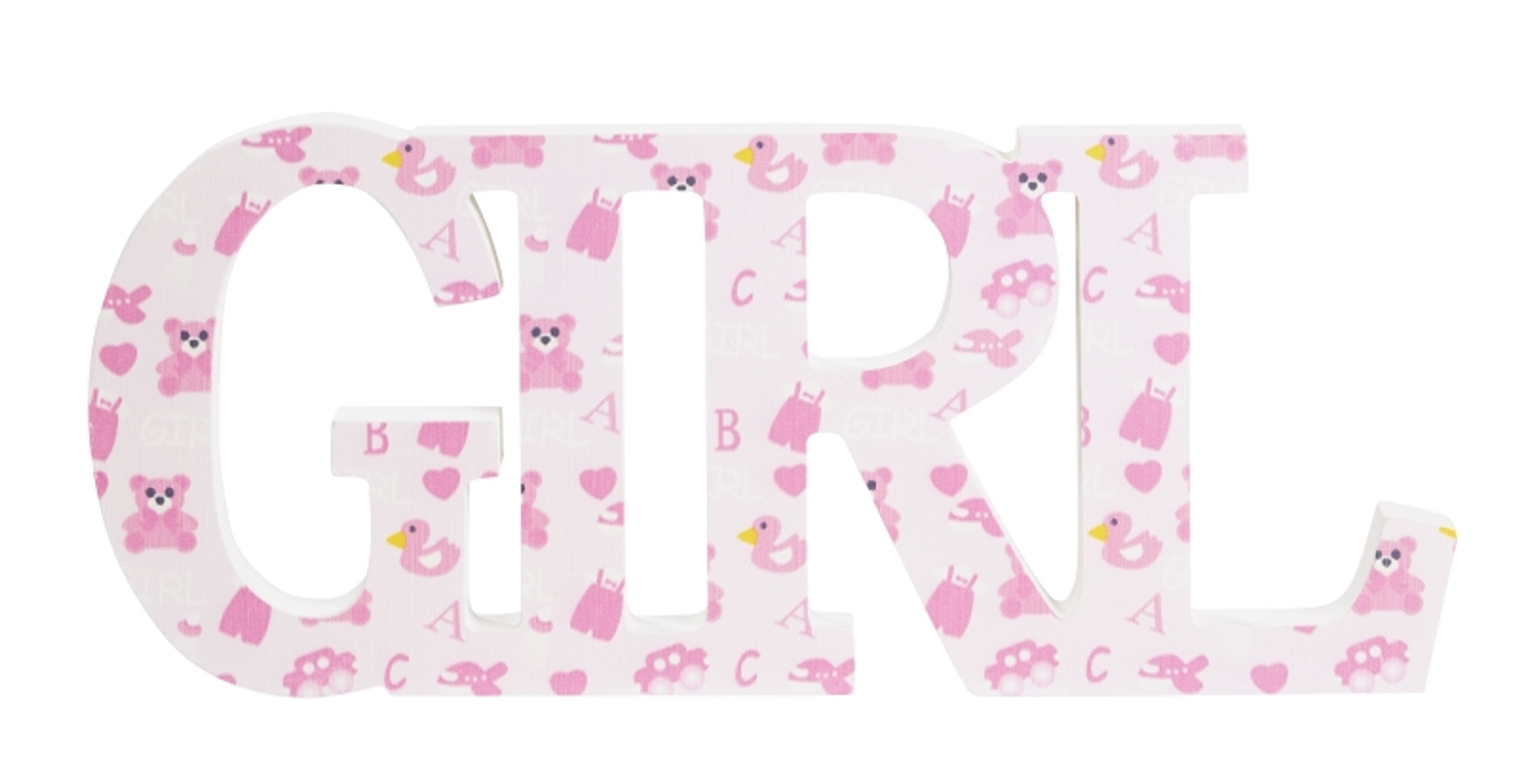 Holz-Deko Girl Baby rosa | Festartikel Schlaudt GmbH Koblenz | Kostüme ...