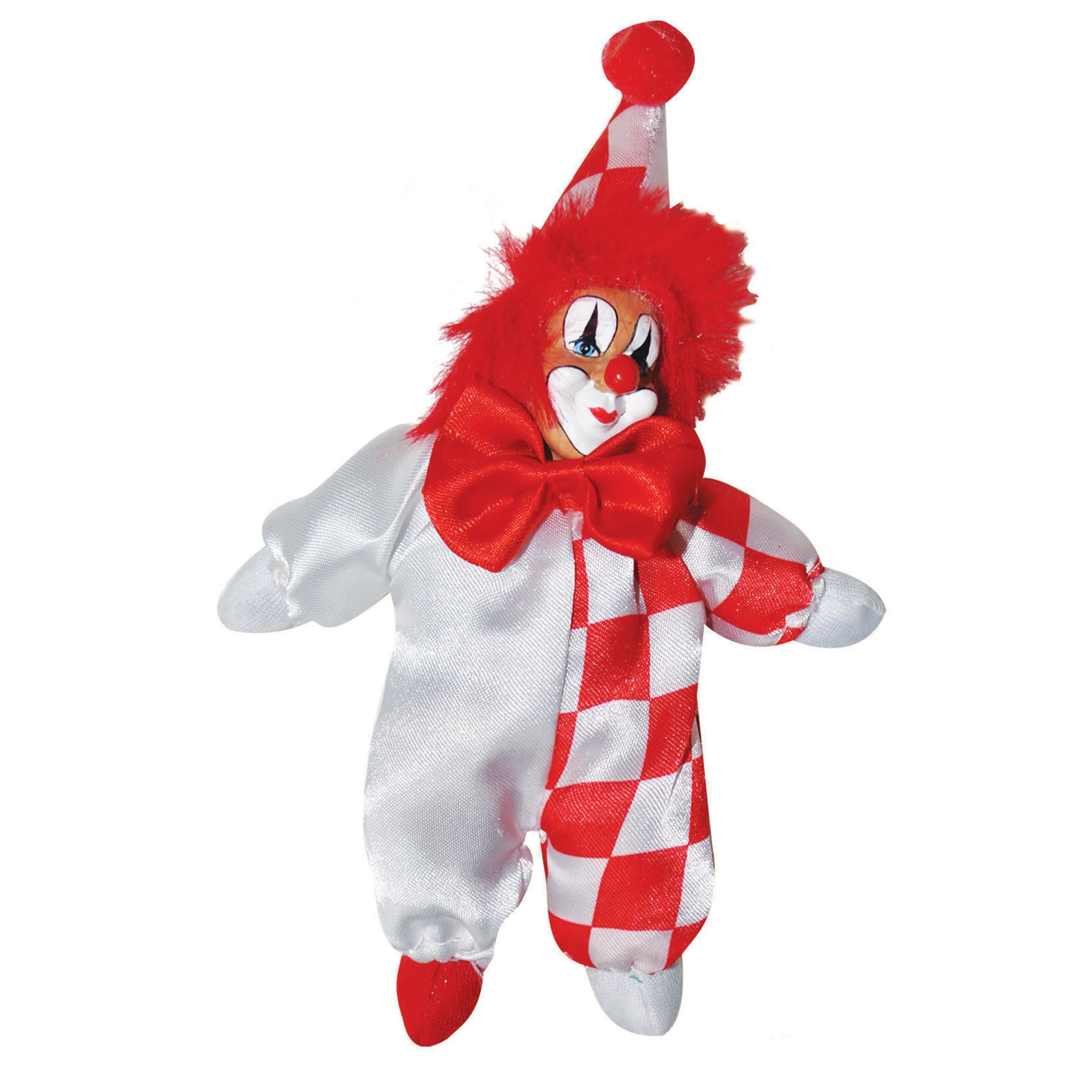 Figur Puppe Clown rot weiß 18 cm | Festartikel Schlaudt GmbH Koblenz ...