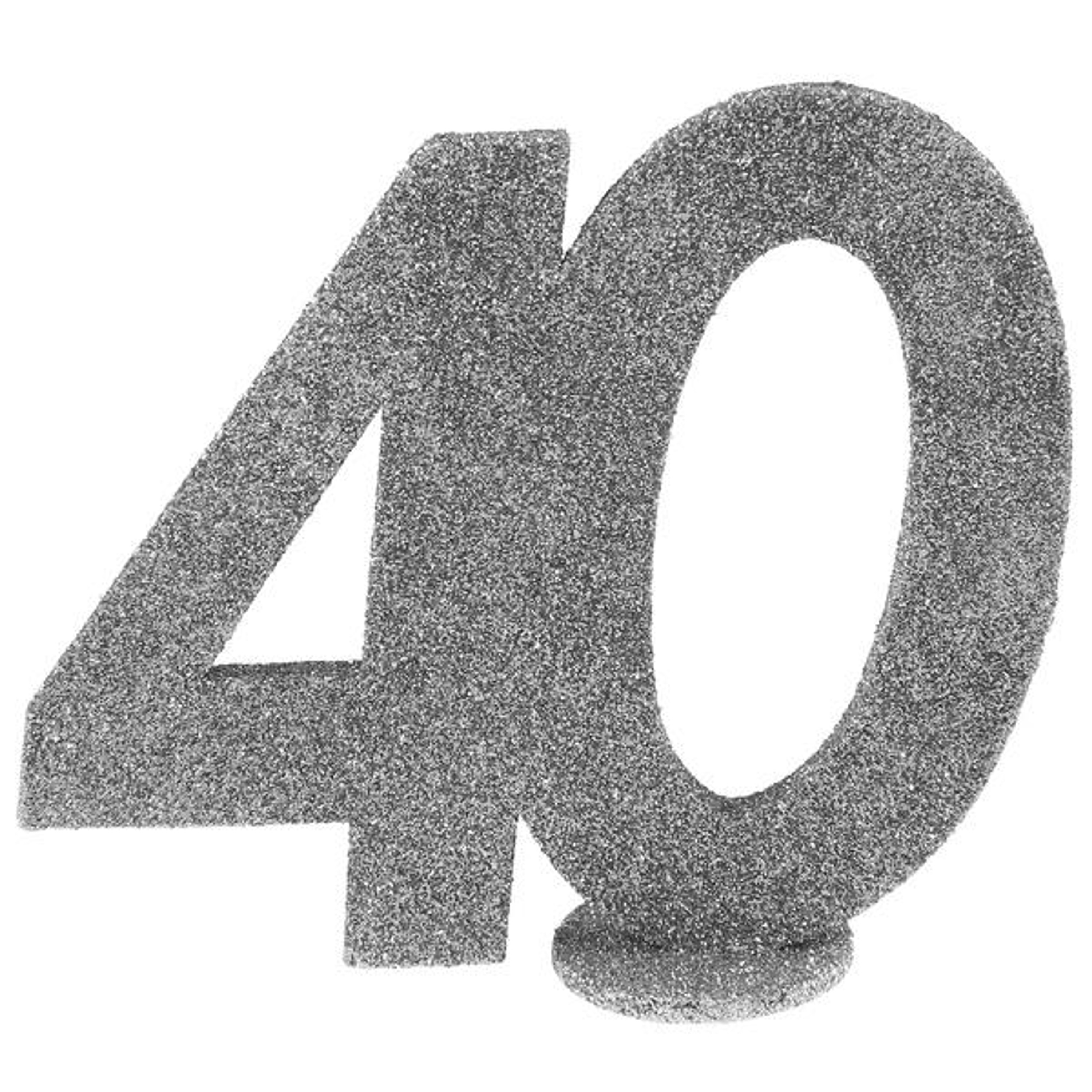 Aufsteller Zahl "40" silber | Festartikel Schlaudt GmbH Koblenz ...