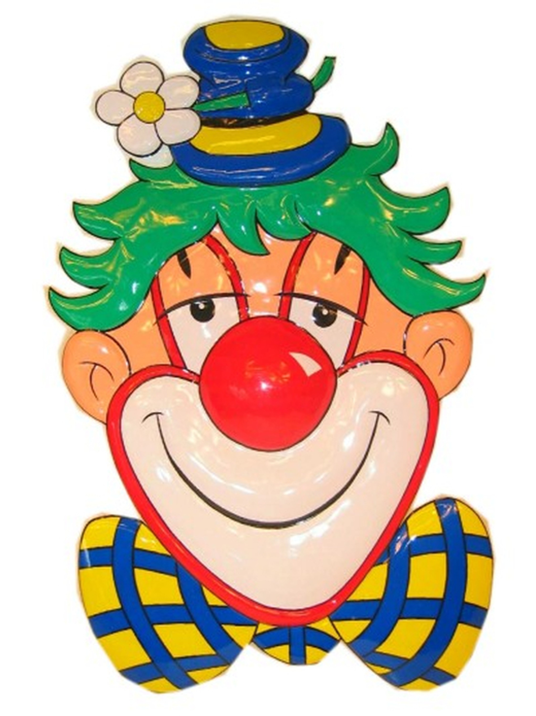 Wanddeko Clown mit Fliege 70cm | Festartikel Schlaudt GmbH Koblenz ...