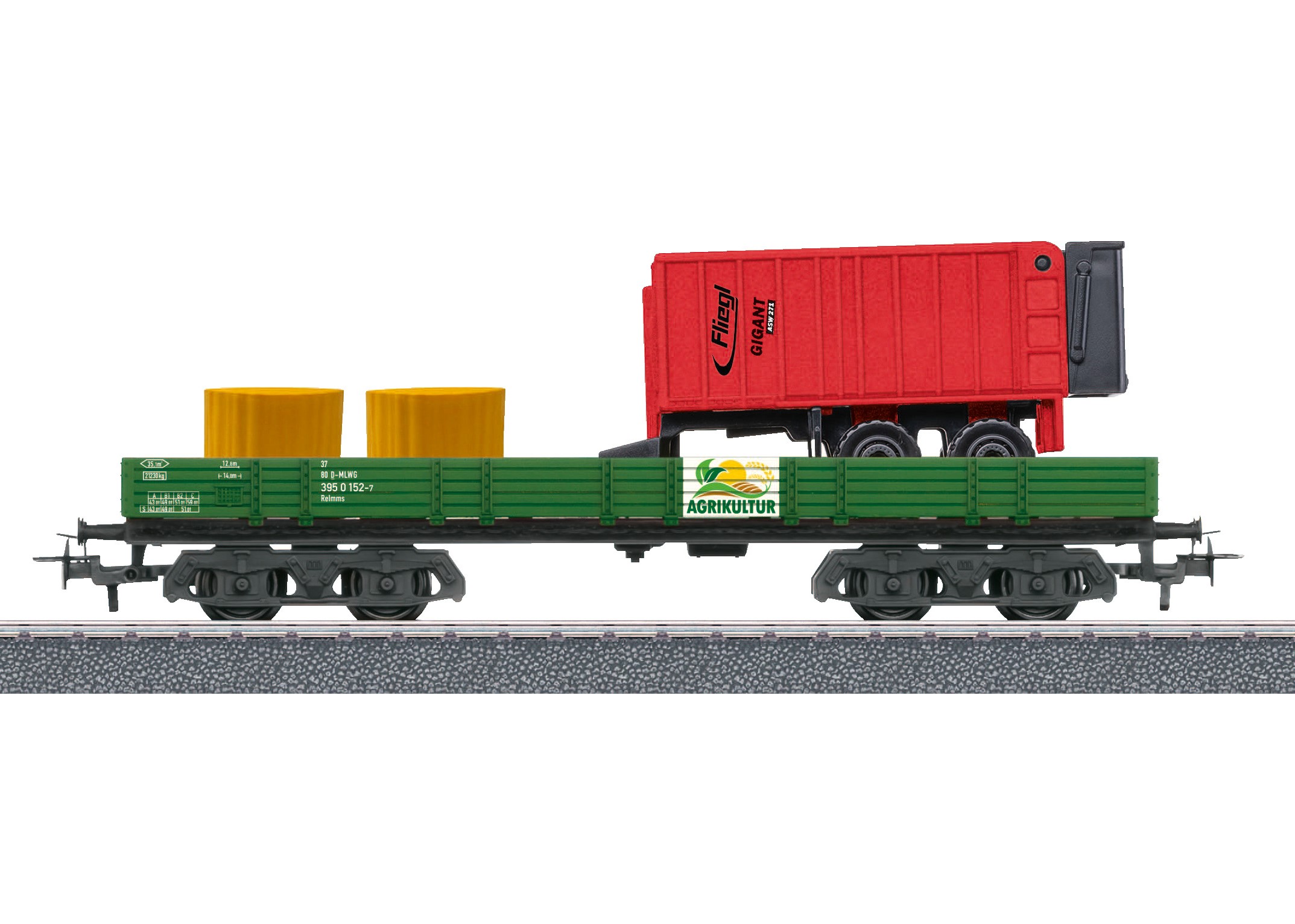 Märklin H0 00740-01 Märklin Start up - Niederbordwagen Landwirtschaft aus Display 00740 ...