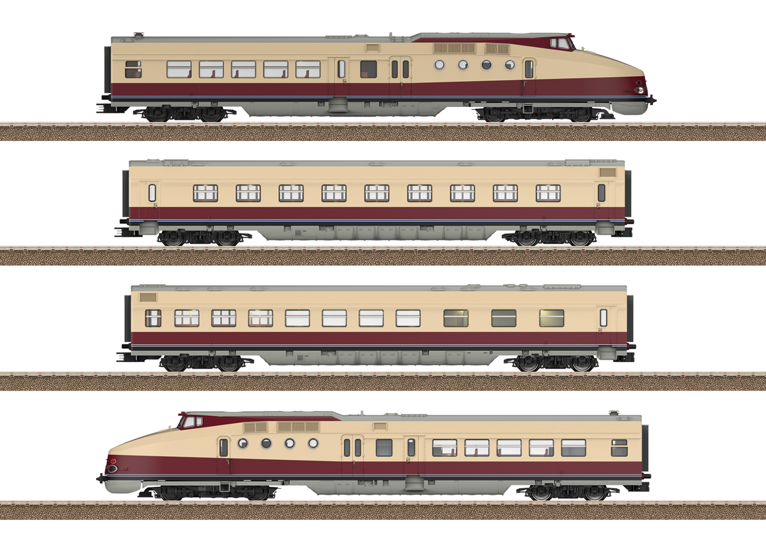 Trix H0 25175 Diesel-Schnelltriebwagenzug VT 18.16 | Nagodis Webshop