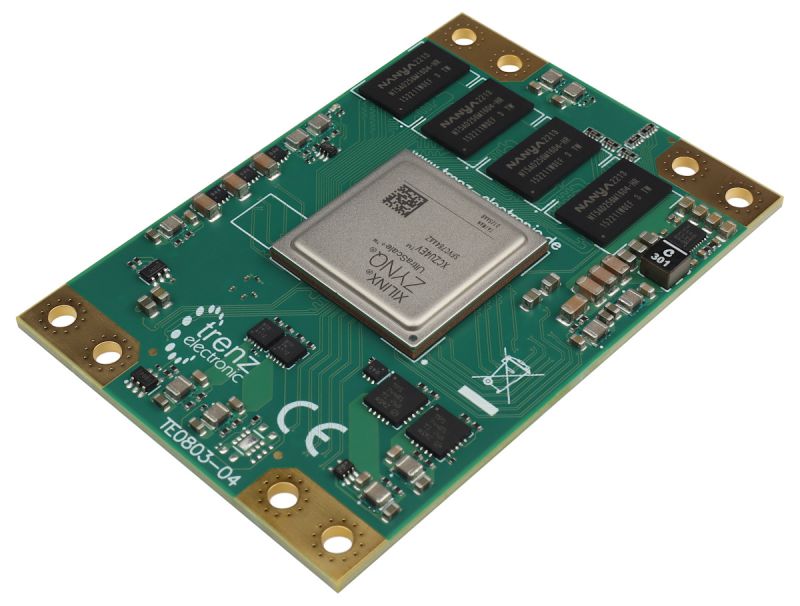 MPSoC Module with AMD Zynq UltraScale+ ZU5EV-1E, 2 GByte DDR4, 5.2 x 7. ...