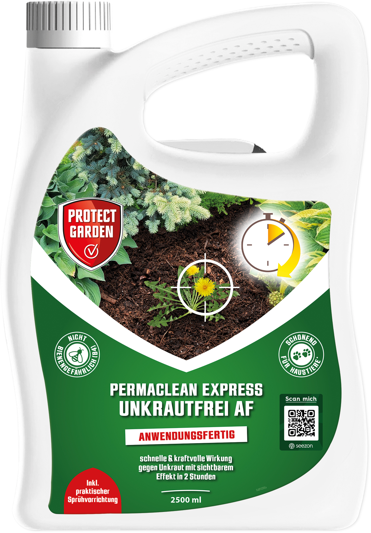 PROTECT GARDEN® Permaclean Express Unkrautfrei AF, 2500 ml | Oleandershop