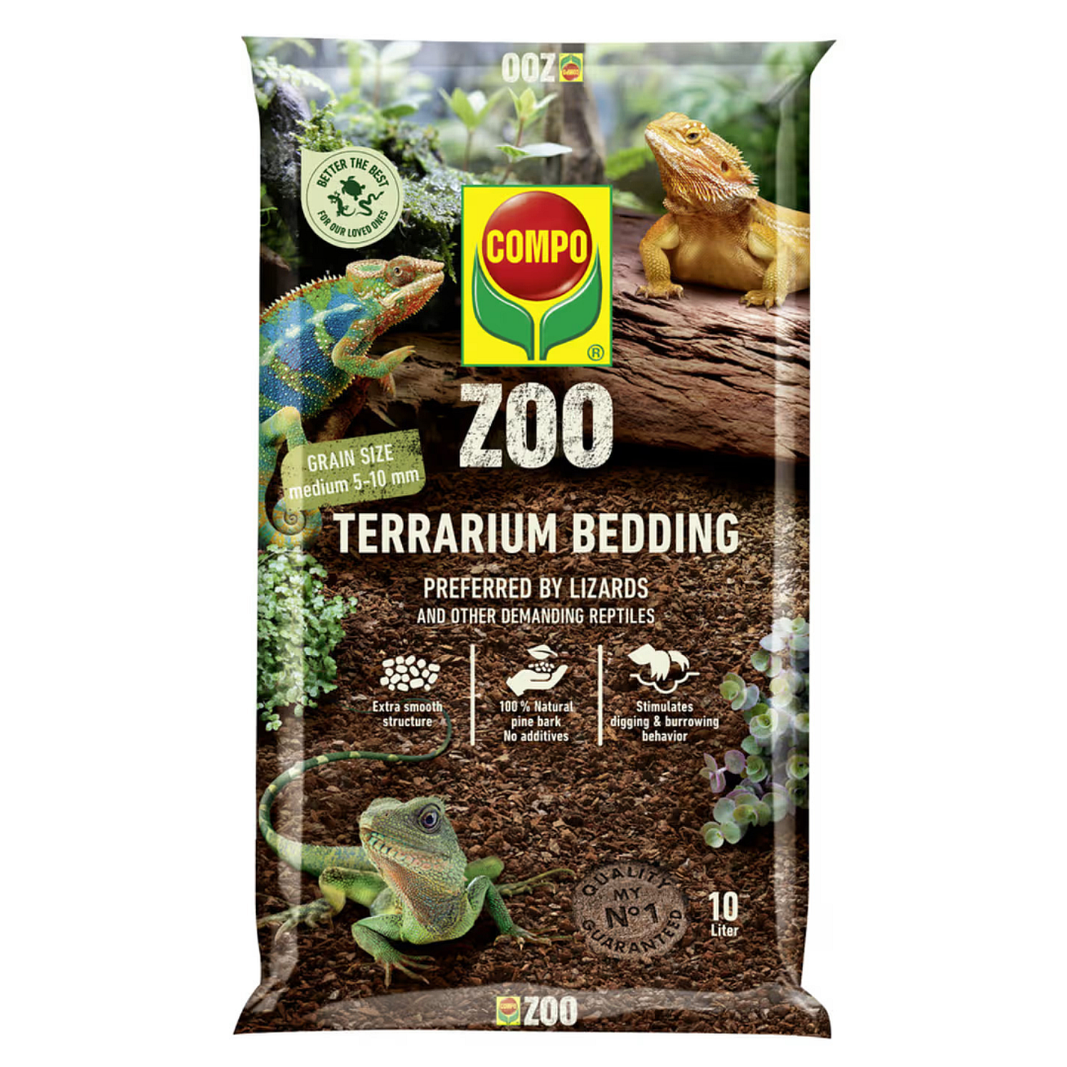 COMPO ZOO Terrarien-Substrat für adulte Tiere, 10 Liter | Oleanderhof ...