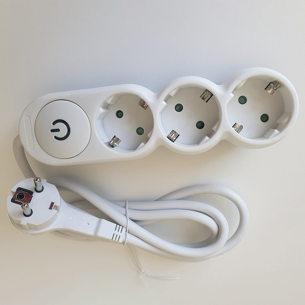 3-Fach Design-Steckdose