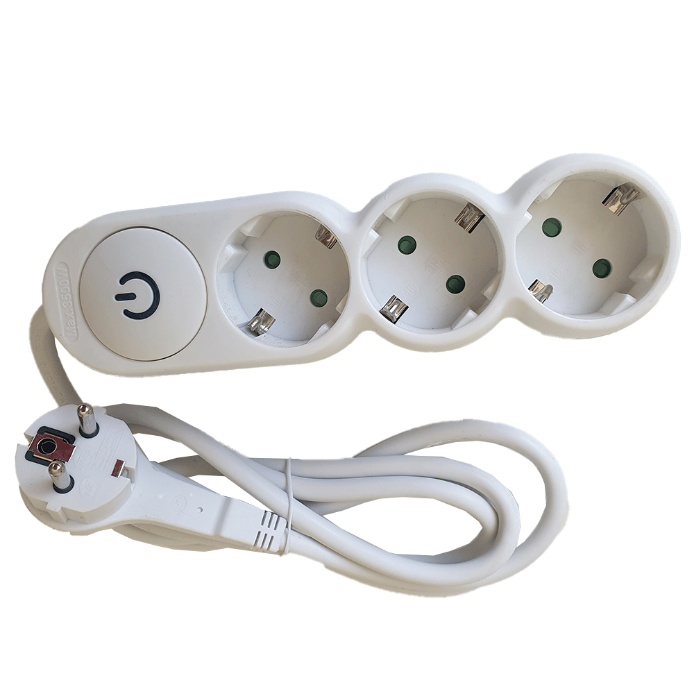 3-Fach Design-Steckdose