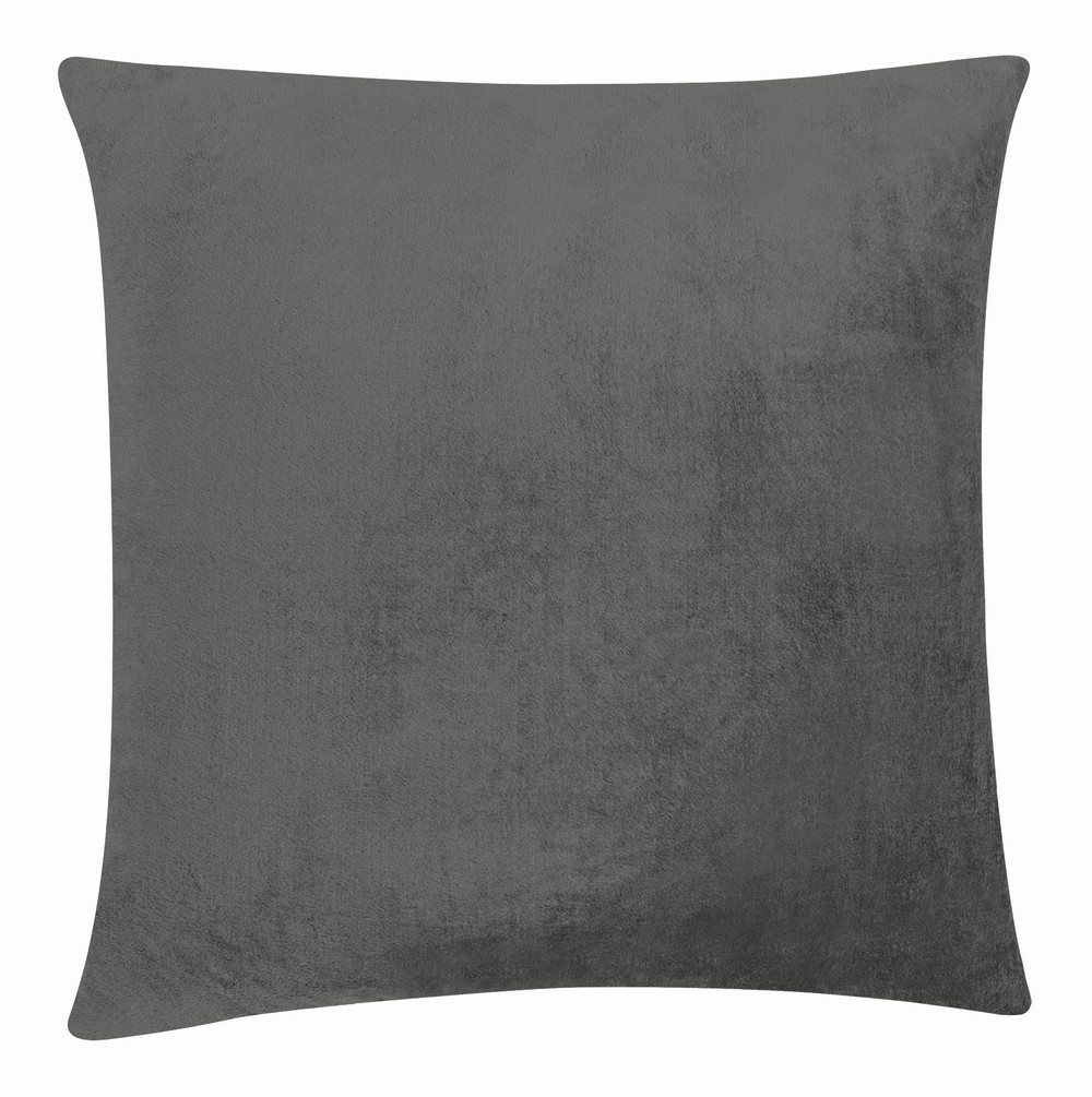 XL-Kissen "Kaschmir-Touch", ca. 60 x 60 cm, Anthrazit - 2er Set
